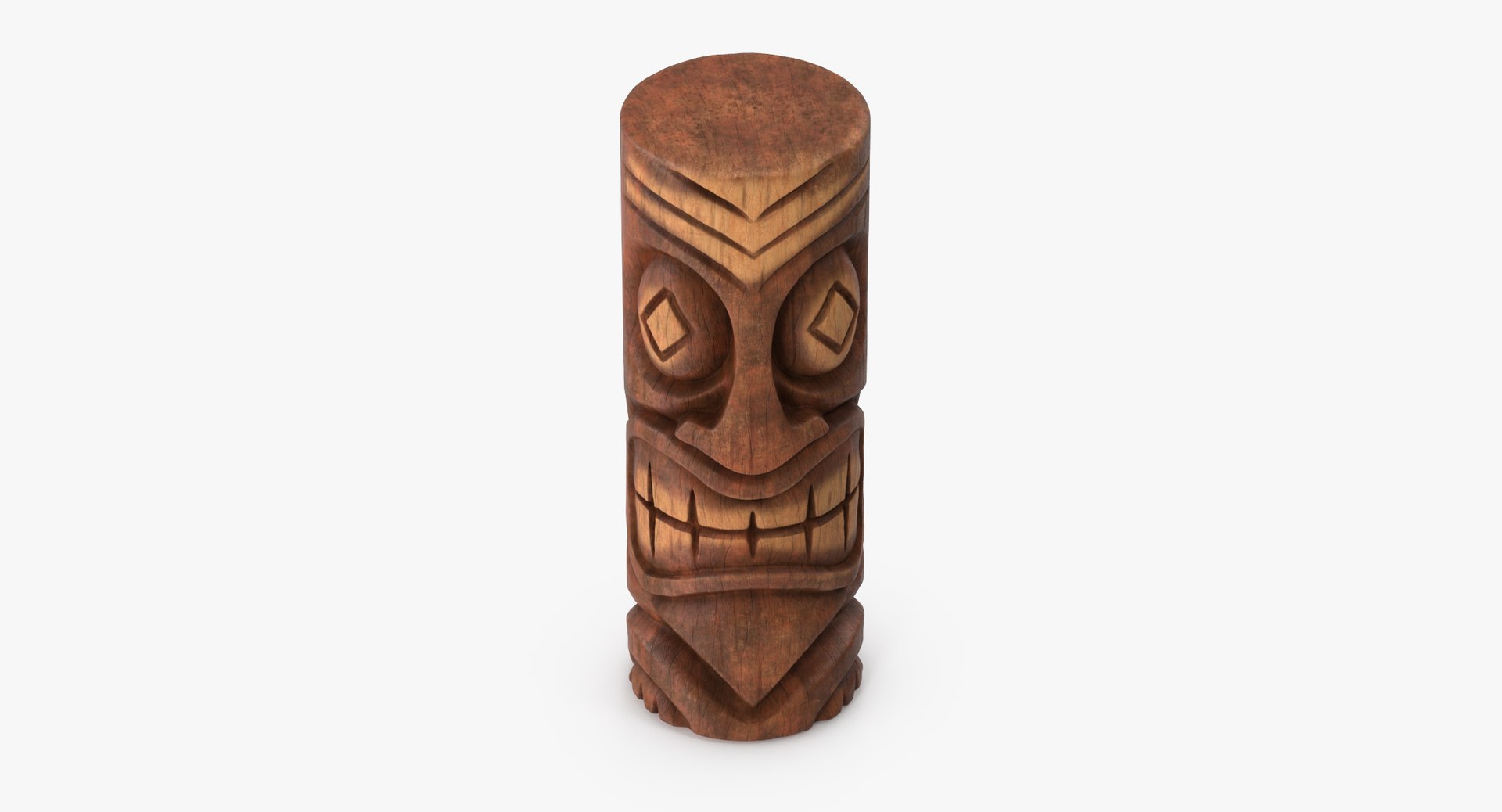 Tiki Faces 3d Model