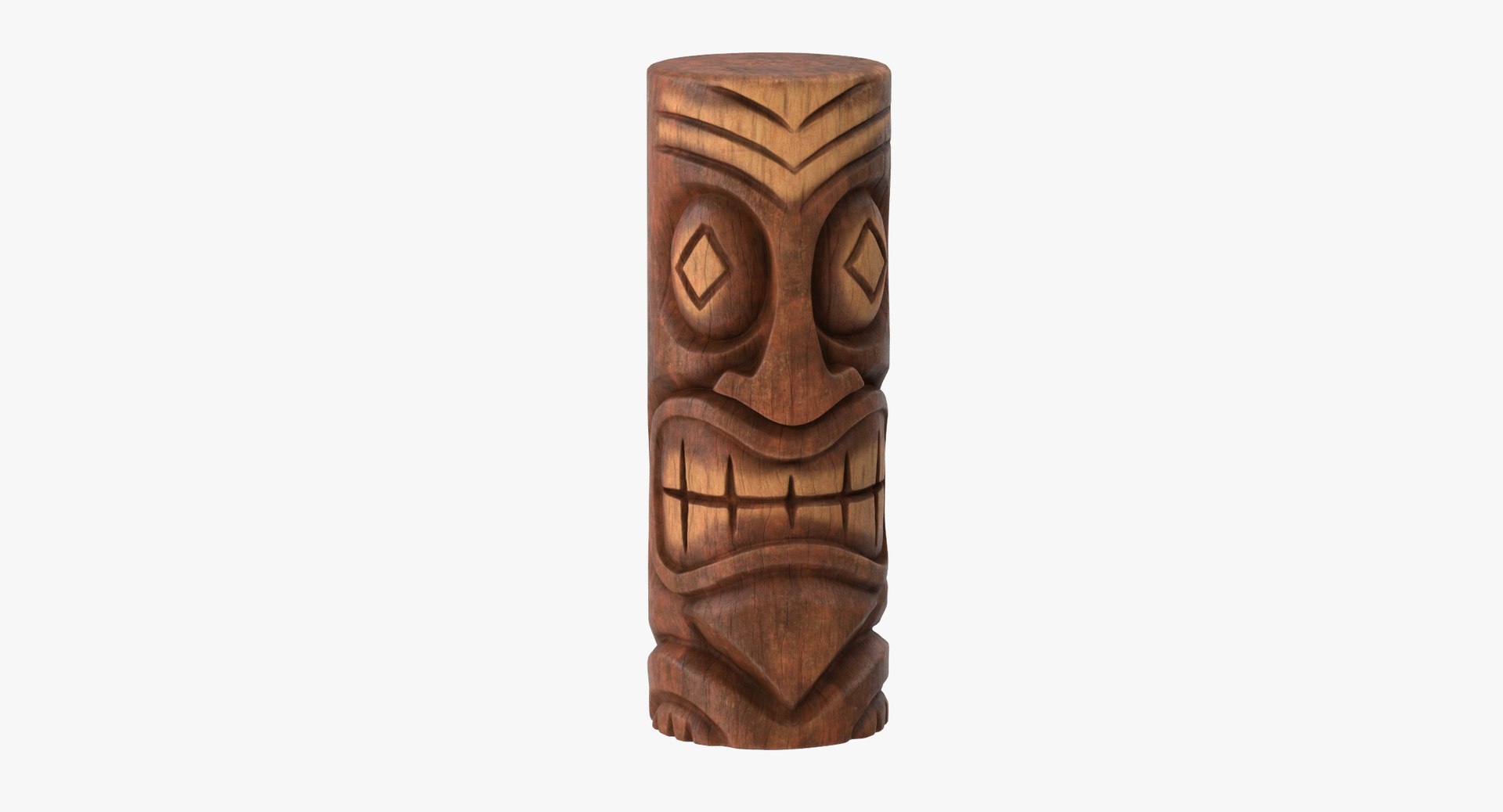 Tiki Faces 3d Model