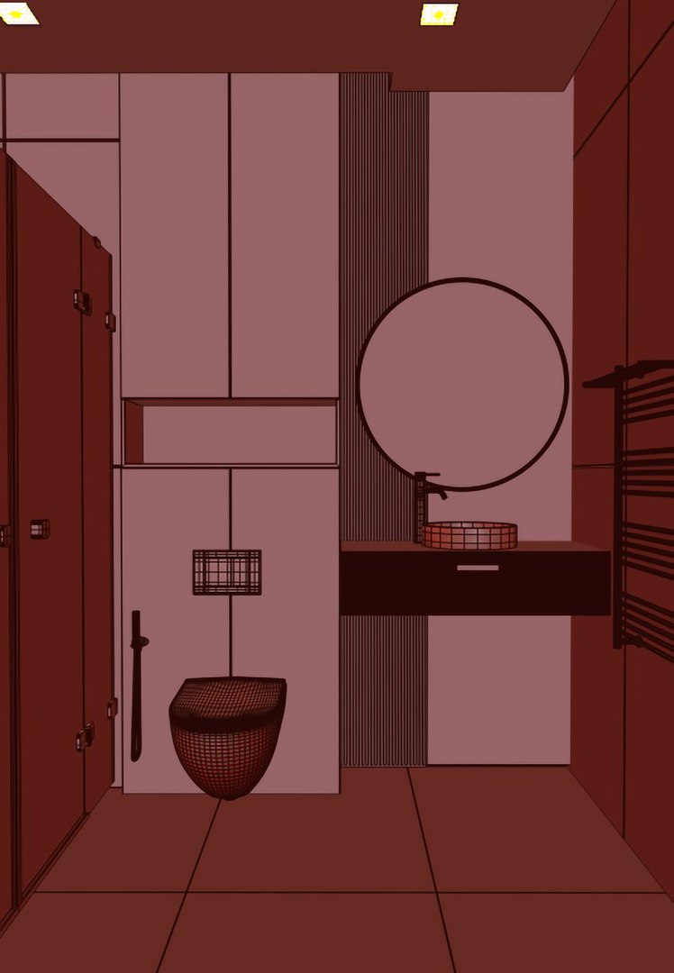 3D Model Bathroom Wc Design - TurboSquid 2298108