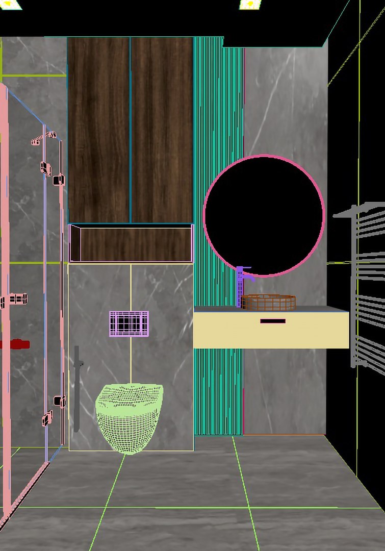 3D Model Bathroom Wc Design - TurboSquid 2298108