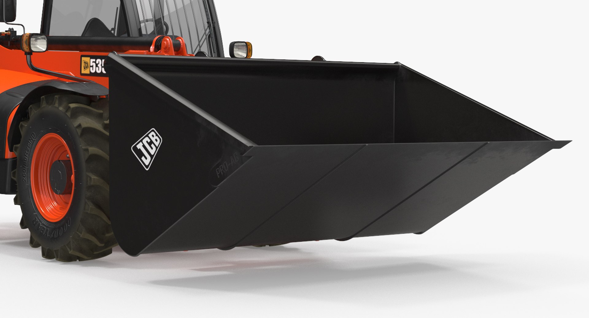 3D 535 telehandler scoop bucket - TurboSquid 1408281
