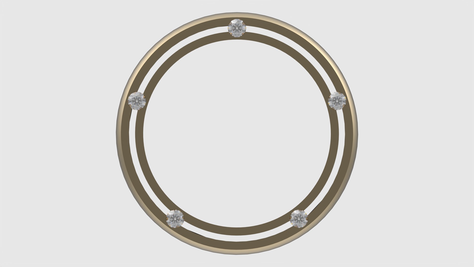 Sleek Modern Inset Diamond Ring JDBCo 3D Model - TurboSquid 2344506