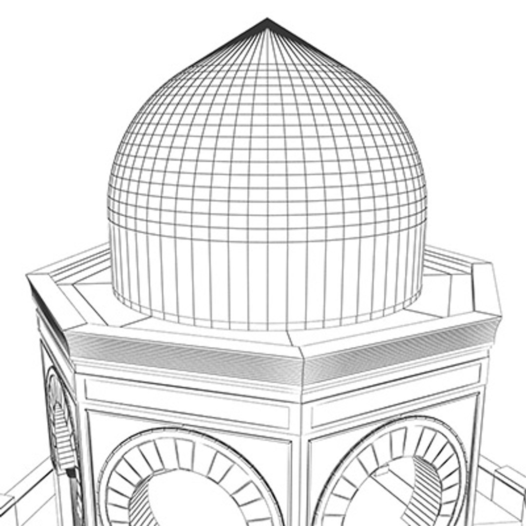 3d Model Islamic Octagonal Building