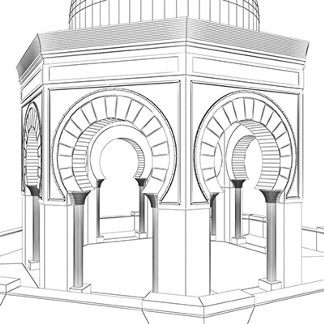 3d Model Islamic Octagonal Building
