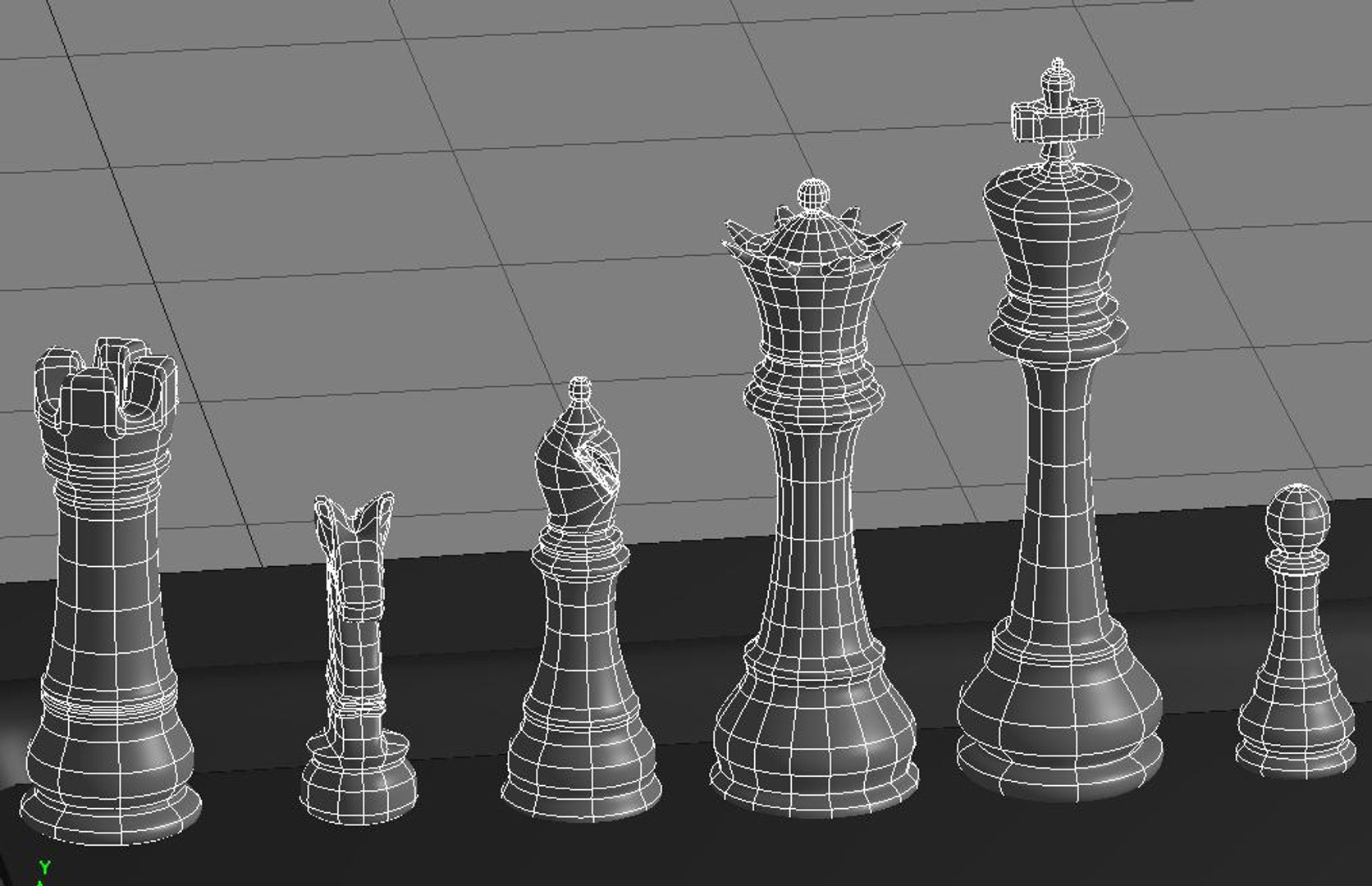 3d model chess set