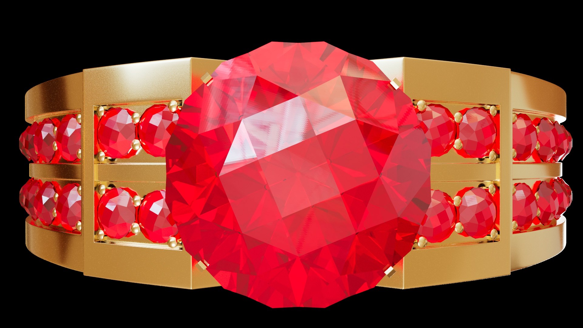 3D Golden ring model - TurboSquid 2081970