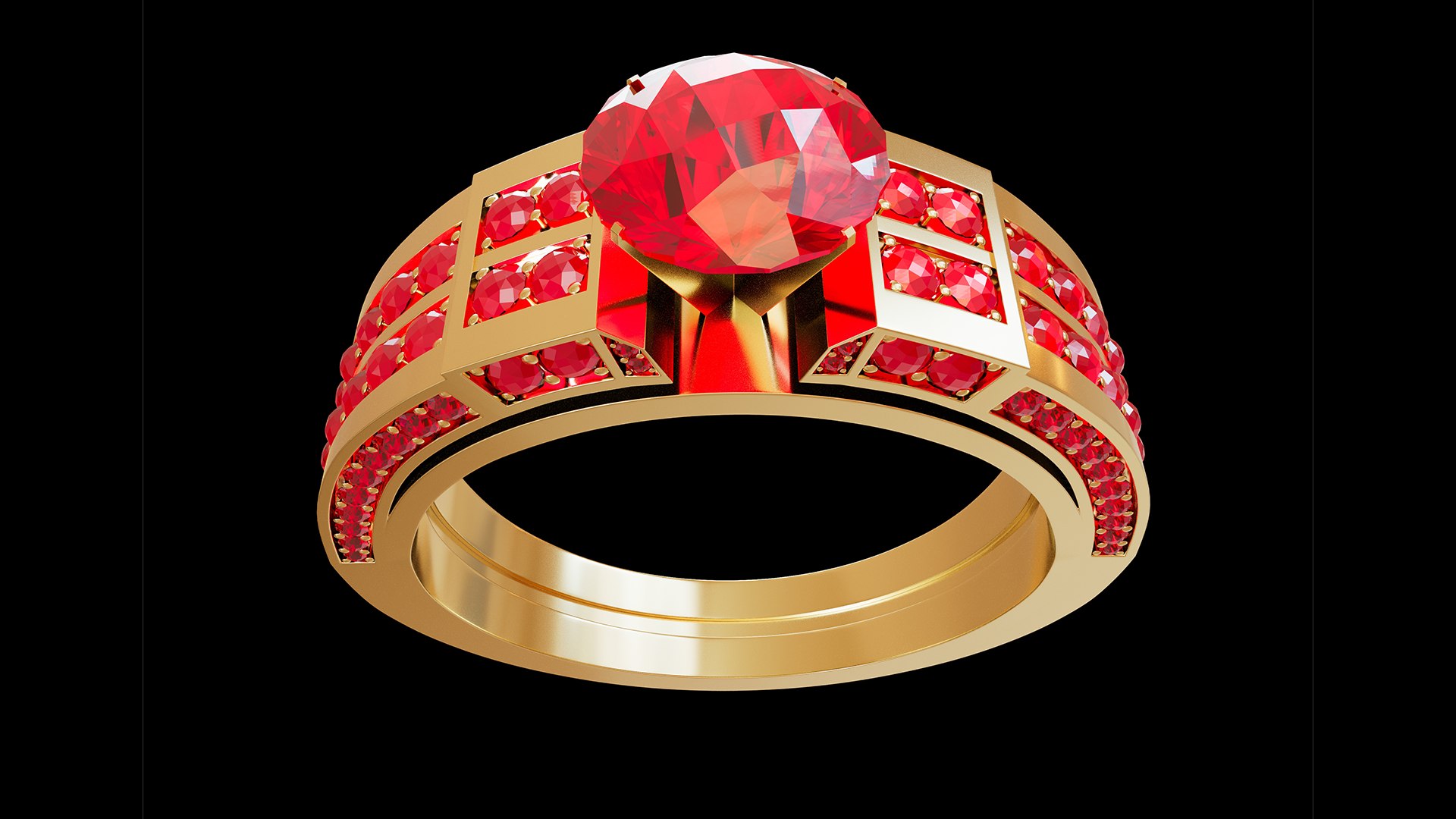 3D Golden ring model - TurboSquid 2081970