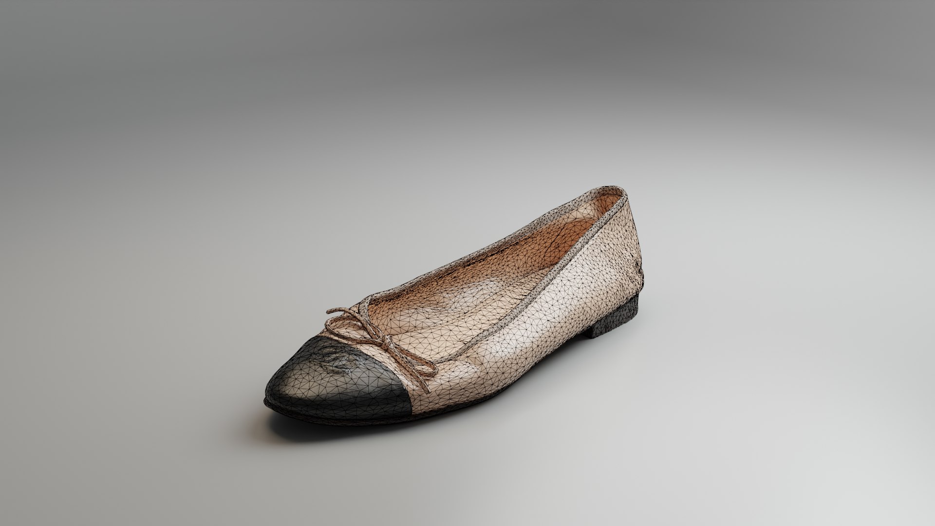 Women's Branded Ballerina Shoe 3D Model - TurboSquid 1737657