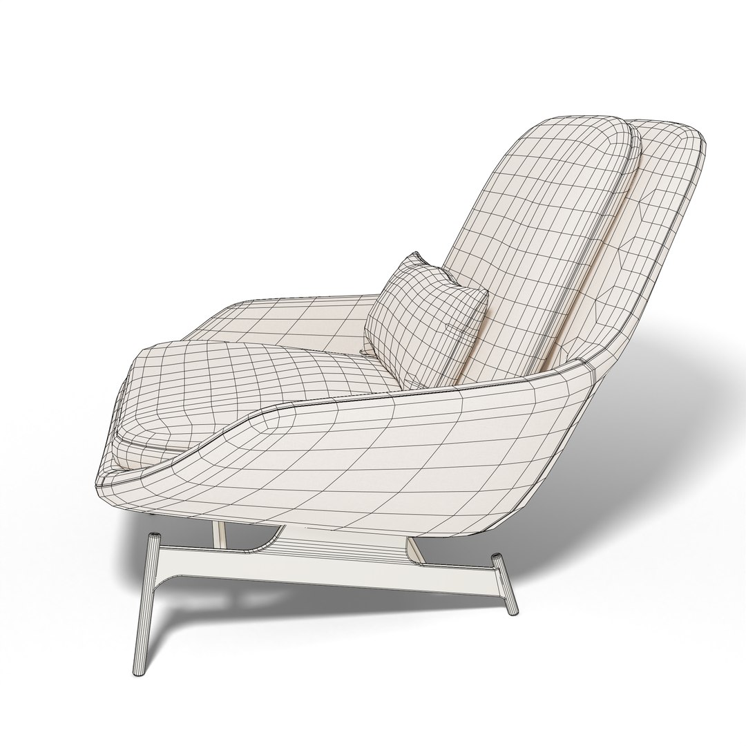 Field Lounge Chair 3D - TurboSquid 2243636