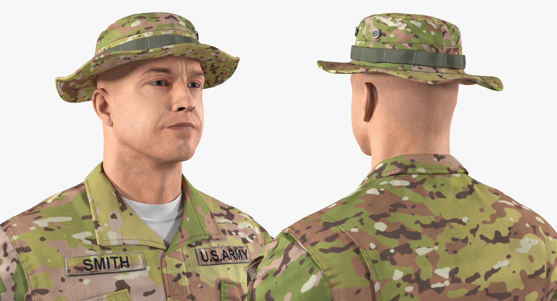 Army Soldier T-pose Fur 3D Model - TurboSquid 1414108