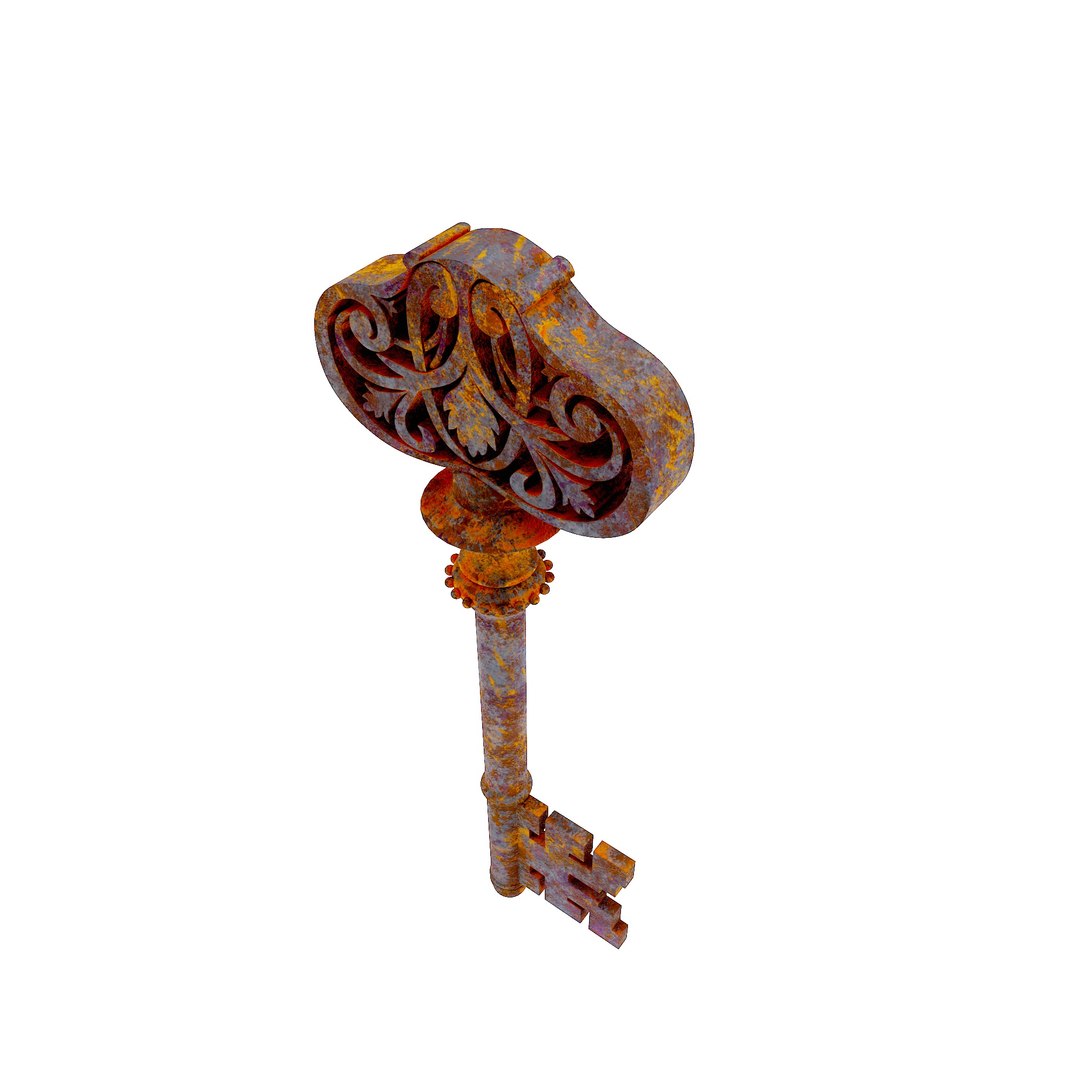 Skeleton Key Rusty 3D Model - TurboSquid 1986670