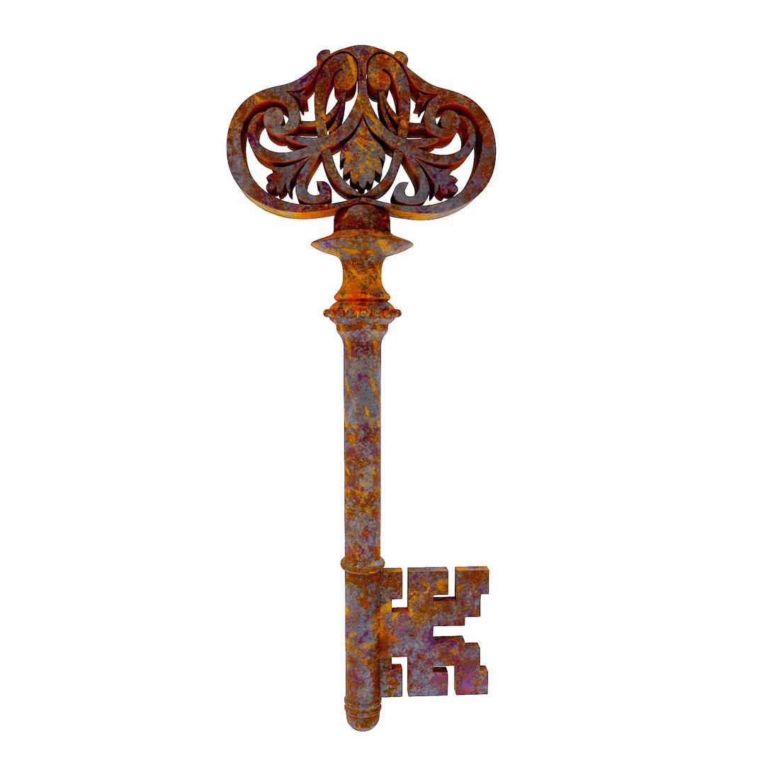 Skeleton Key Rusty 3D Model - TurboSquid 1986670