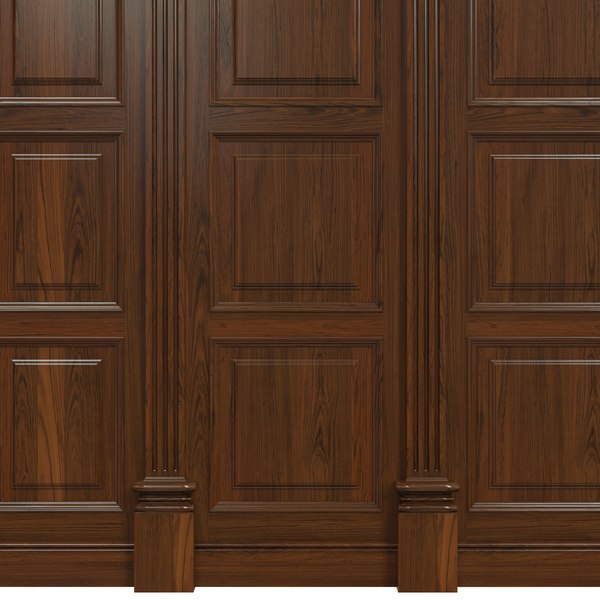 Wood panels wall 3D model - TurboSquid 1429179
