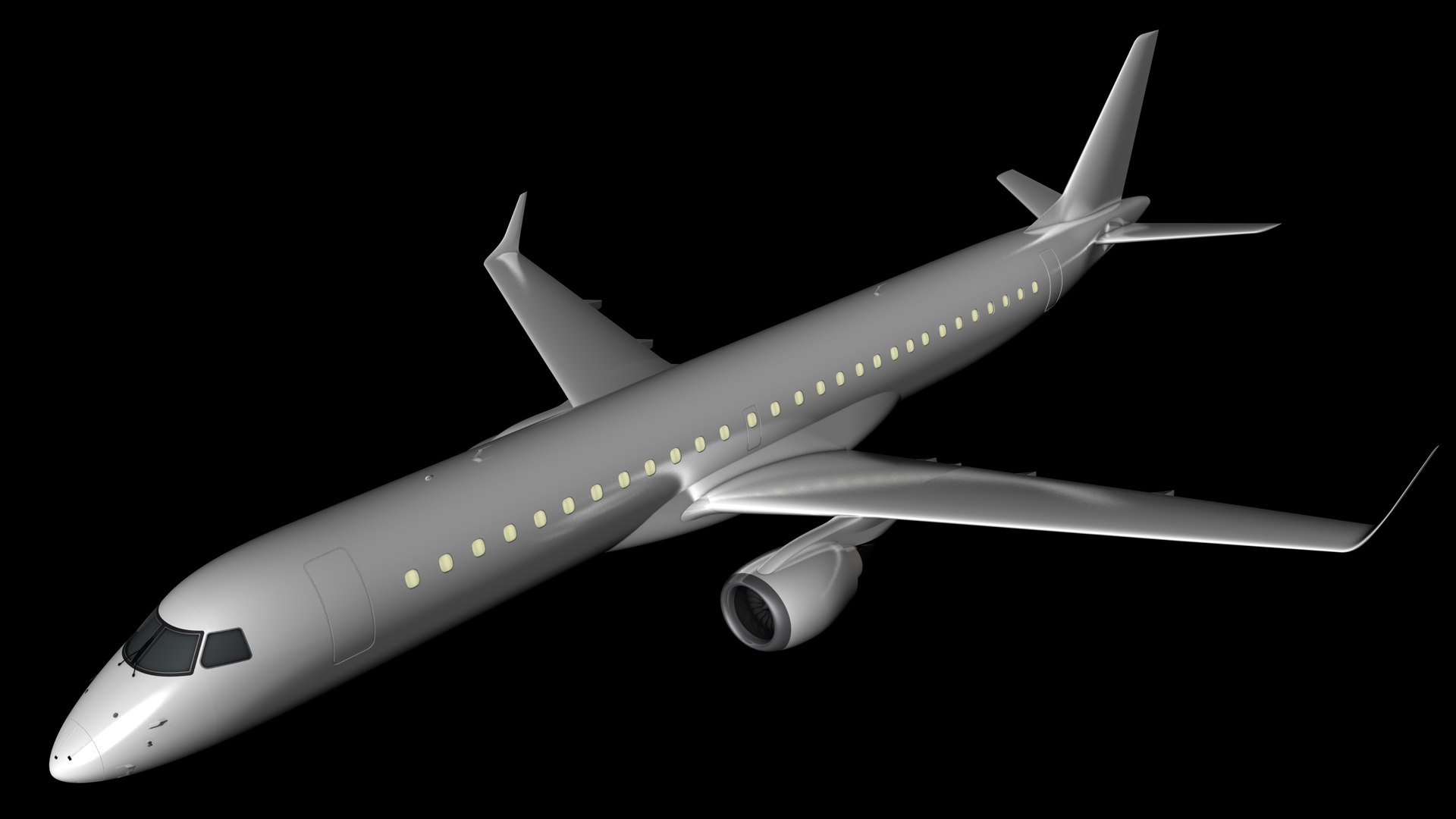 3D Embraer E1-195 Model - TurboSquid 1224681