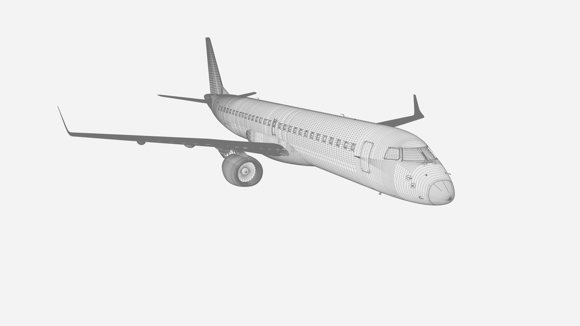 3D Embraer E1-195 Model - TurboSquid 1224681