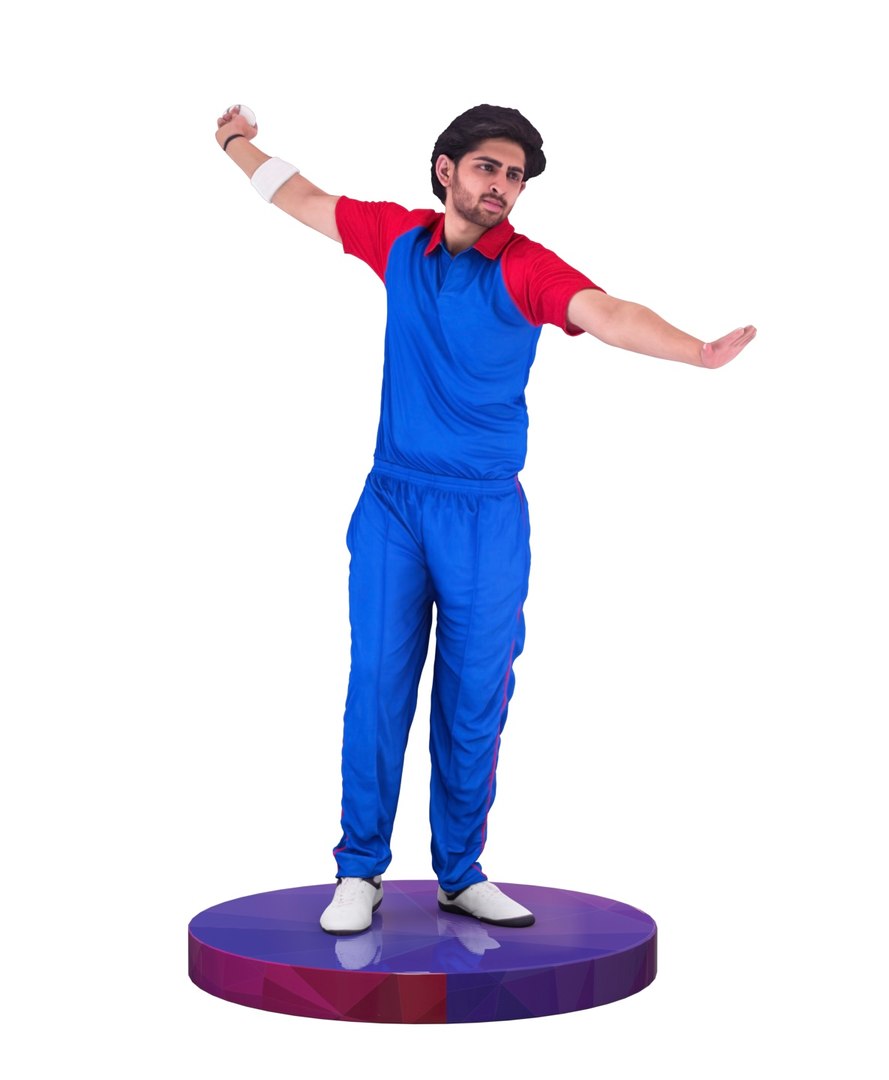 Cricket Fielder 3D Model - TurboSquid 2202676