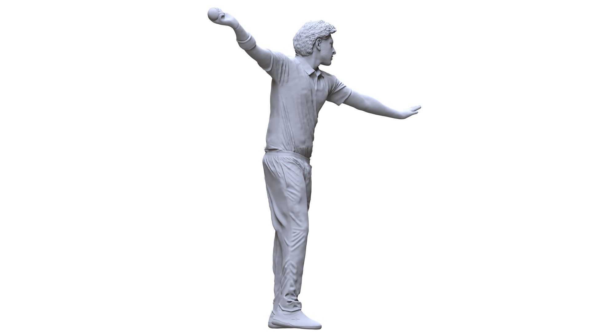 Cricket Fielder 3D Model - TurboSquid 2202676