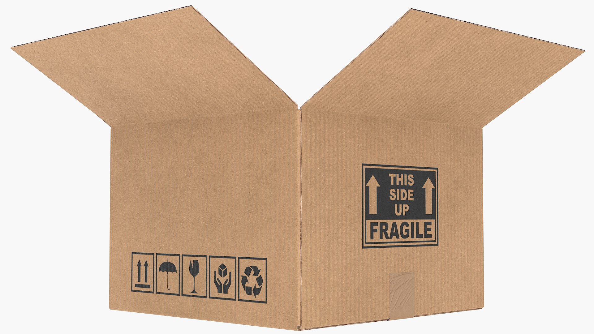 Cardboard Box 4 Open V1 Model - TurboSquid 2287079