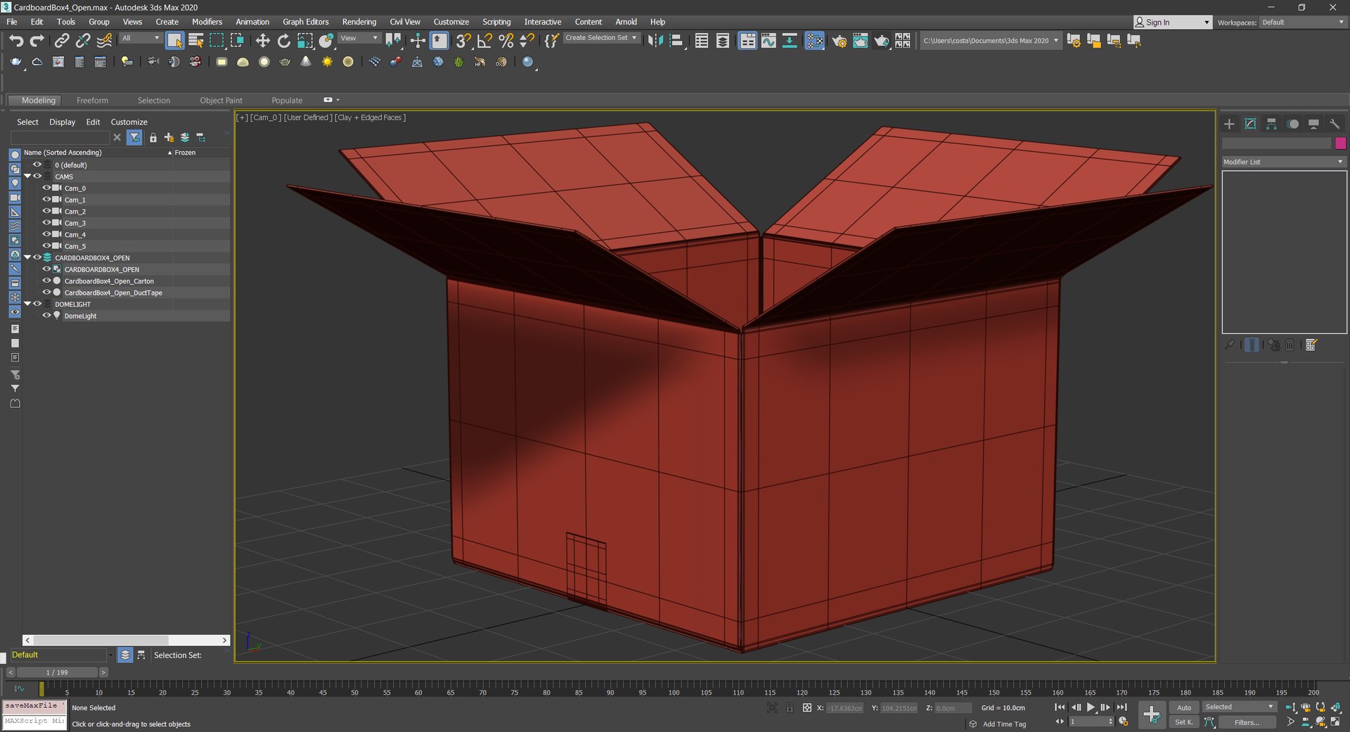 Cardboard Box 4 Open V1 Model - TurboSquid 2287079