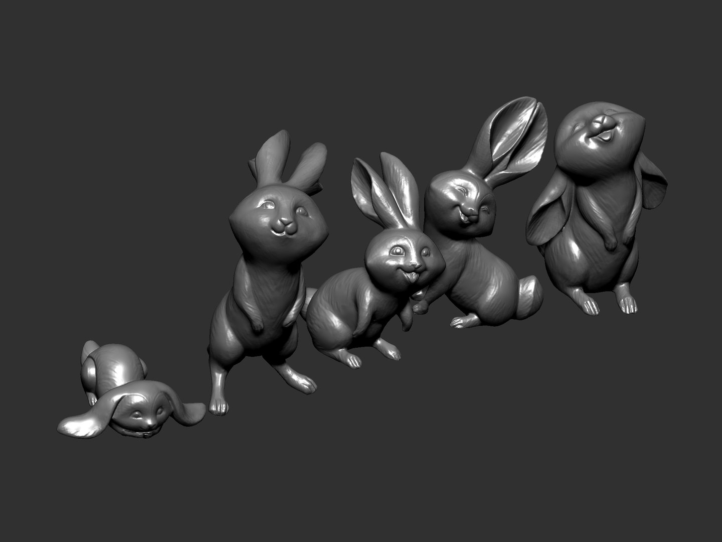 3D rabbits model - TurboSquid 2166897
