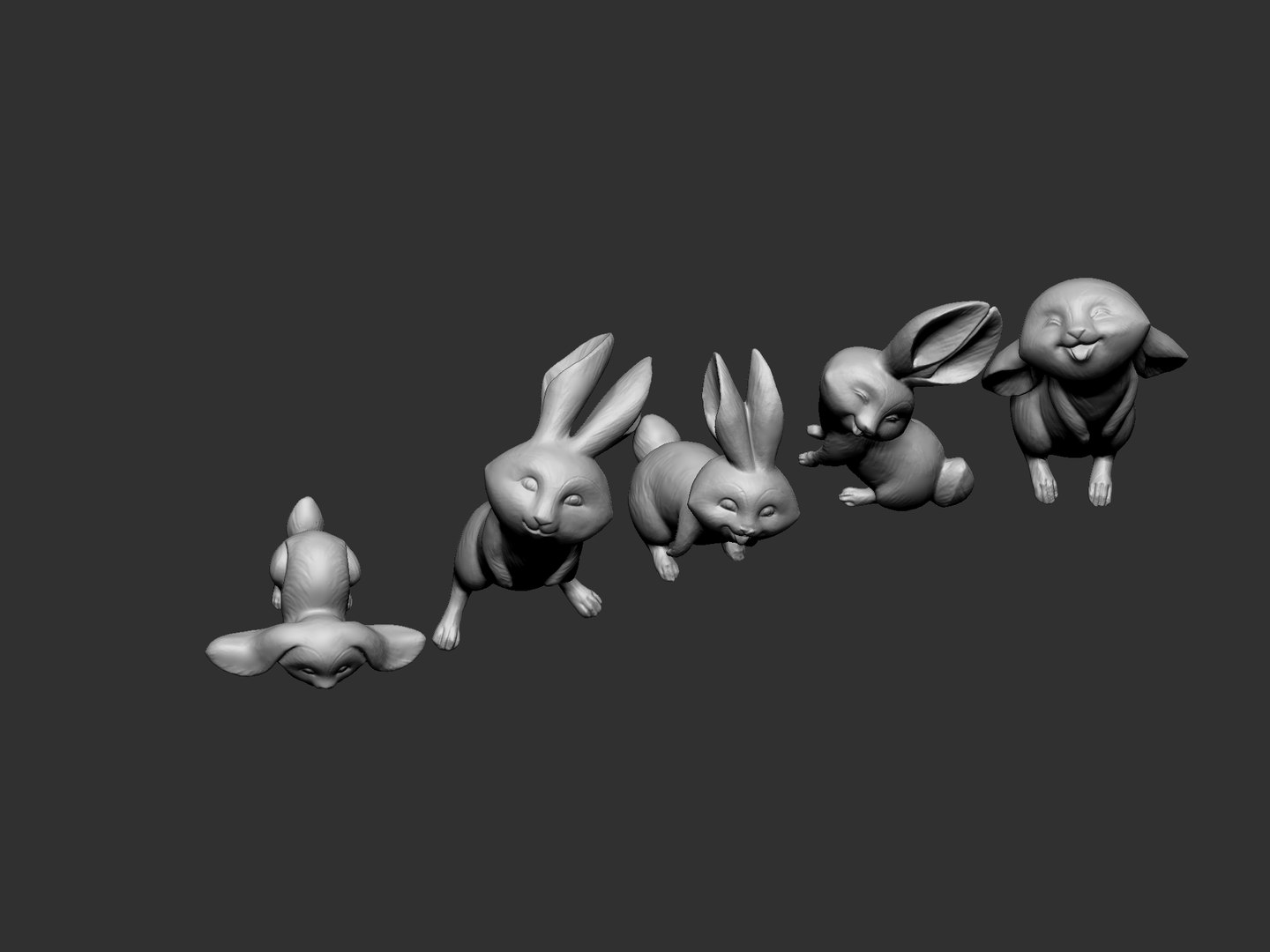 3D rabbits model - TurboSquid 2166897