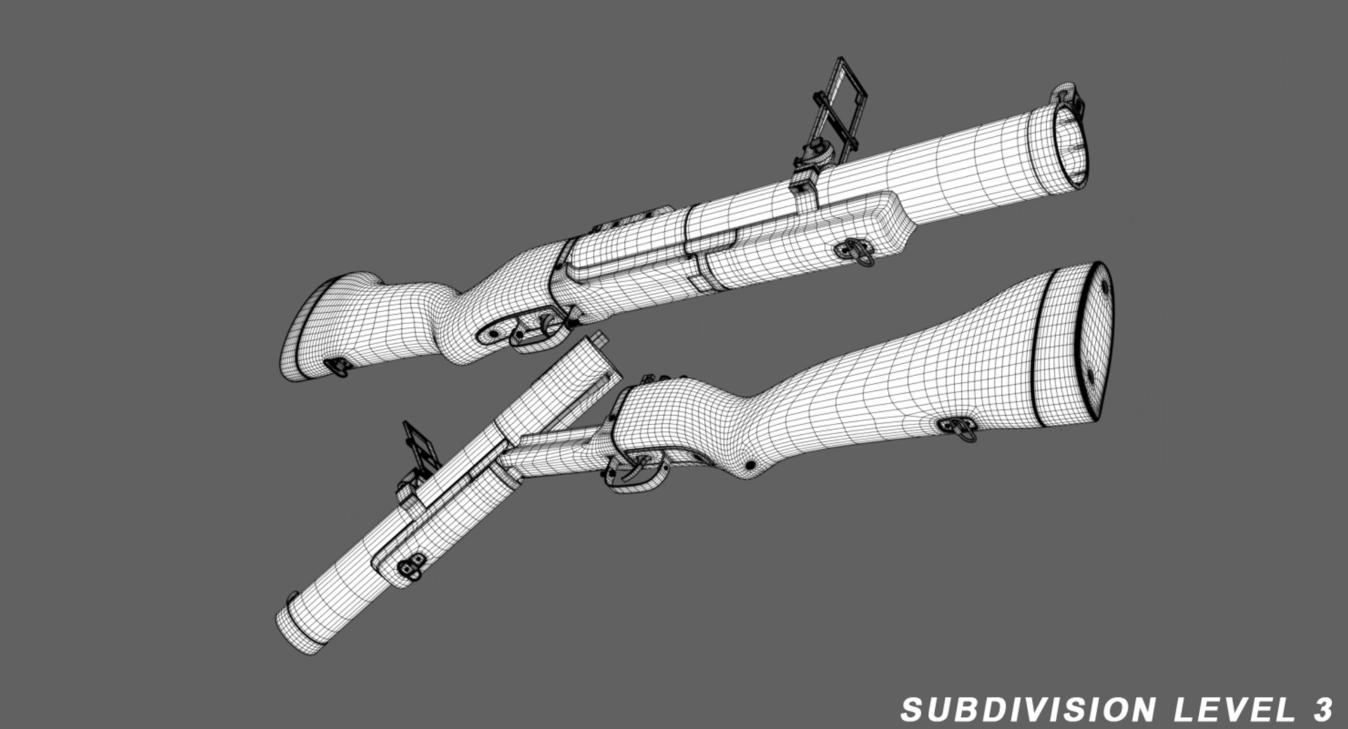 3D Lightwave Grenade Launcher M79 Model - TurboSquid 1337608