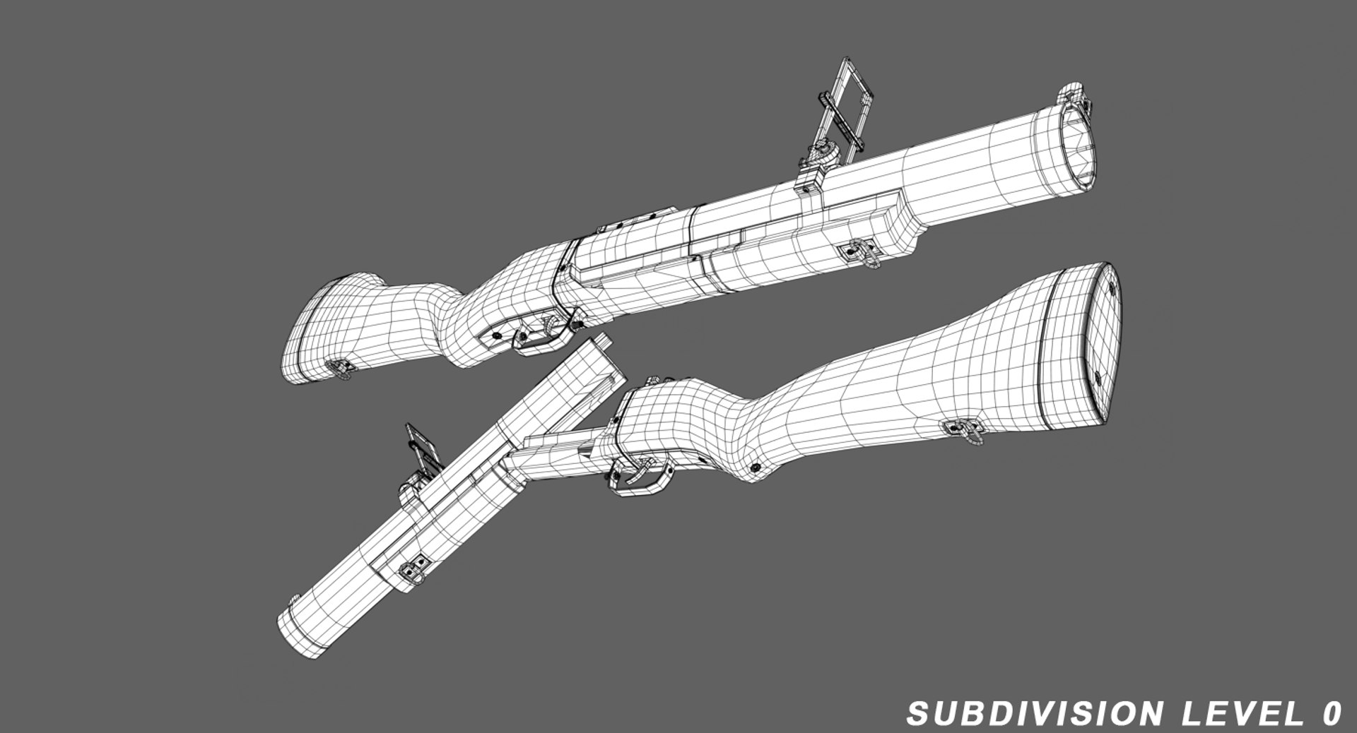 3D Lightwave Grenade Launcher M79 Model - TurboSquid 1337608