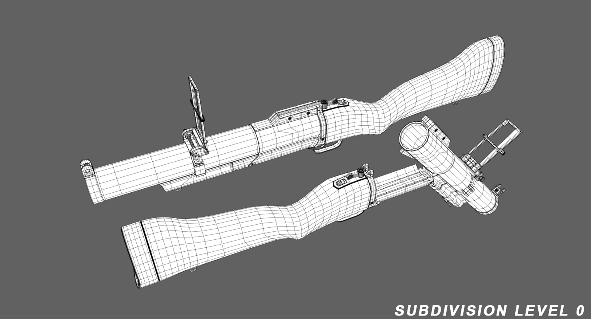 3D Lightwave Grenade Launcher M79 Model - TurboSquid 1337608
