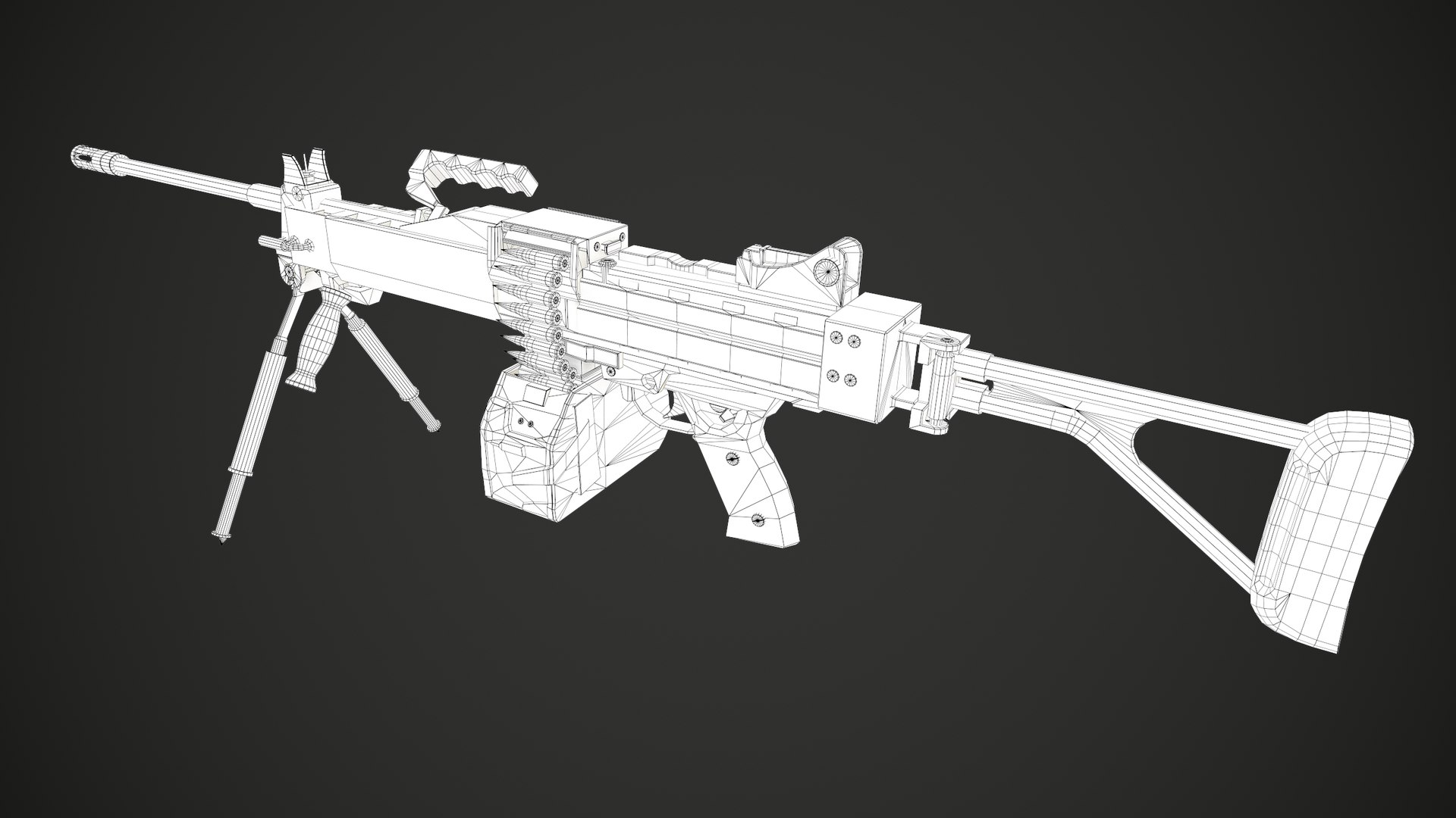 3D Negev Gunmachine - TurboSquid 1935596