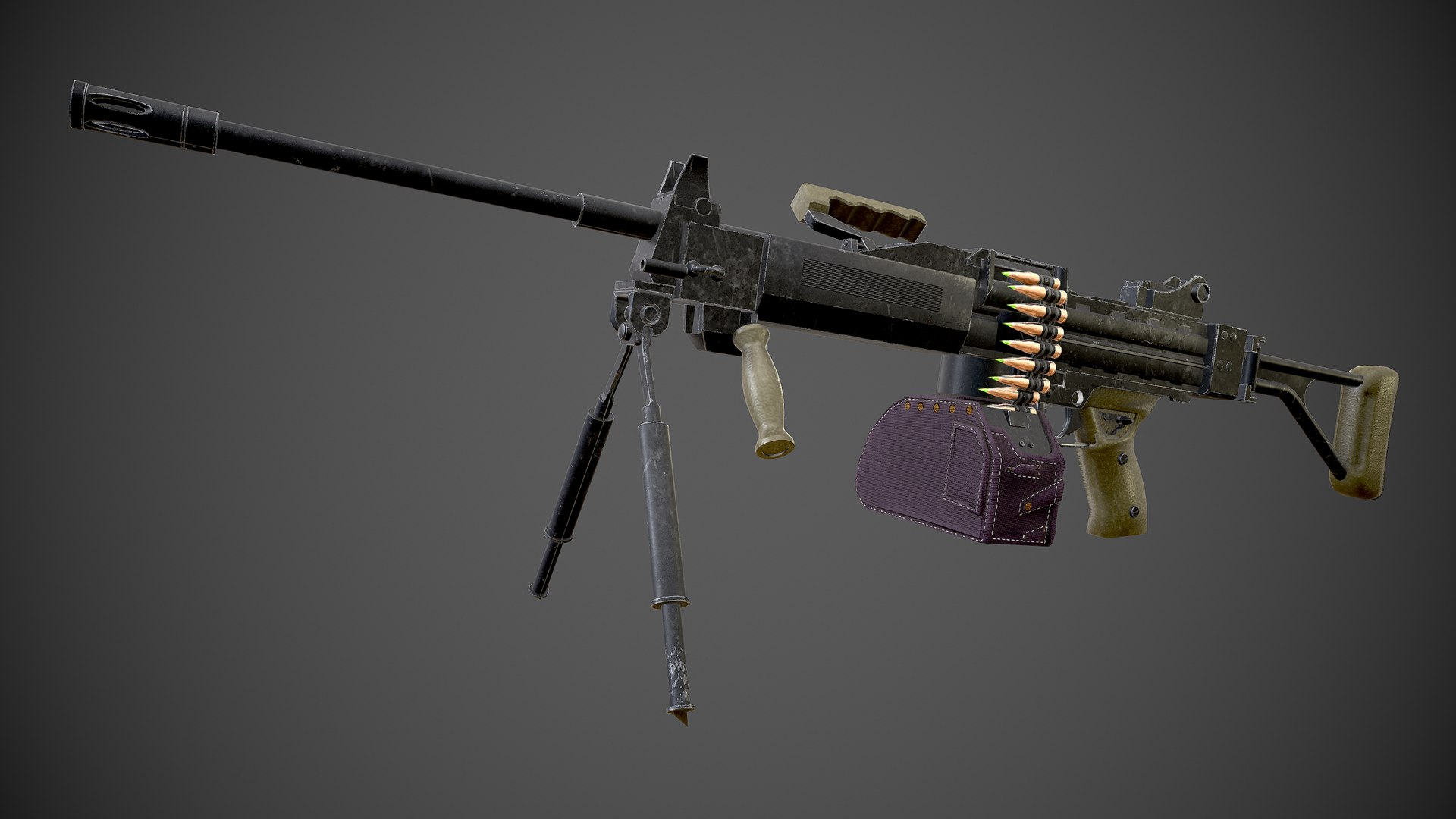 3D Negev Gunmachine - TurboSquid 1935596