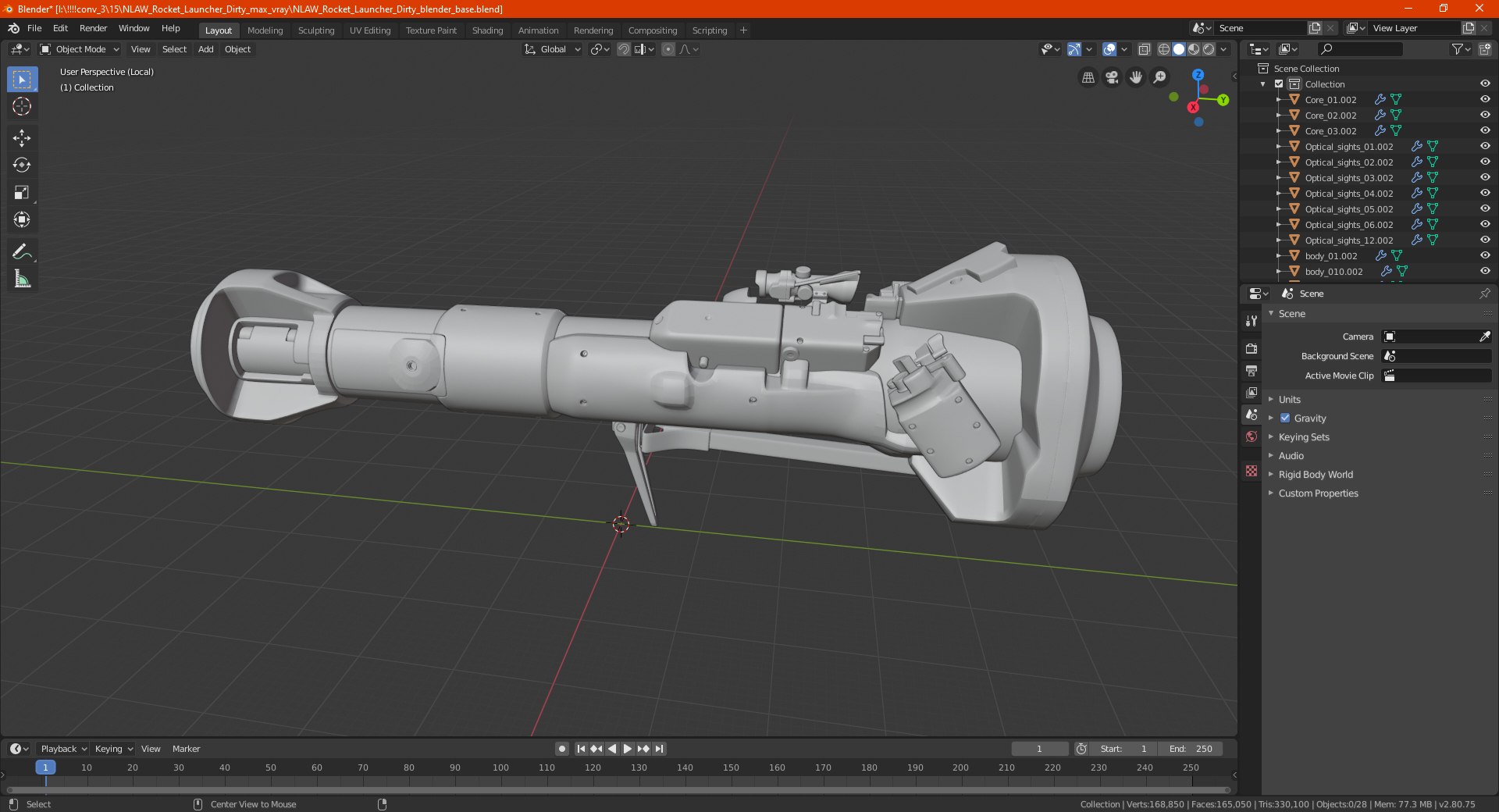 NLAW Rocket Launcher New 3D - TurboSquid 1884936