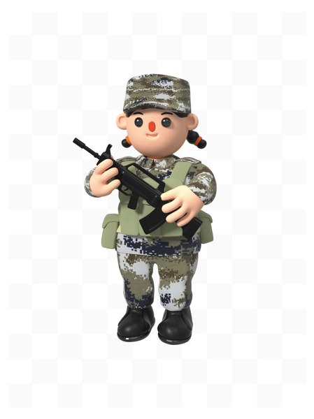 modelo 3d Military training figures - TurboSquid 2076939