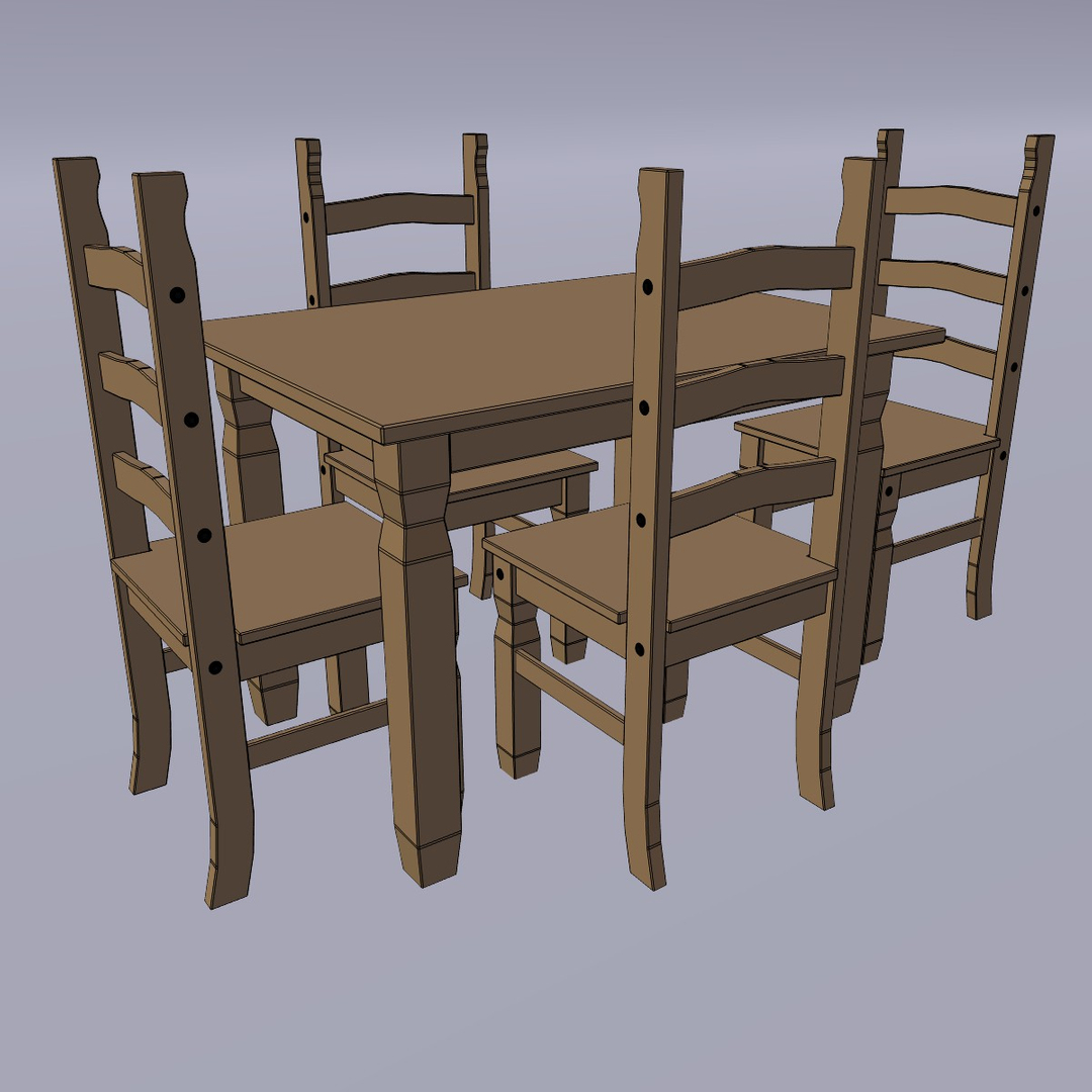 free obj mode dining set corona chairs