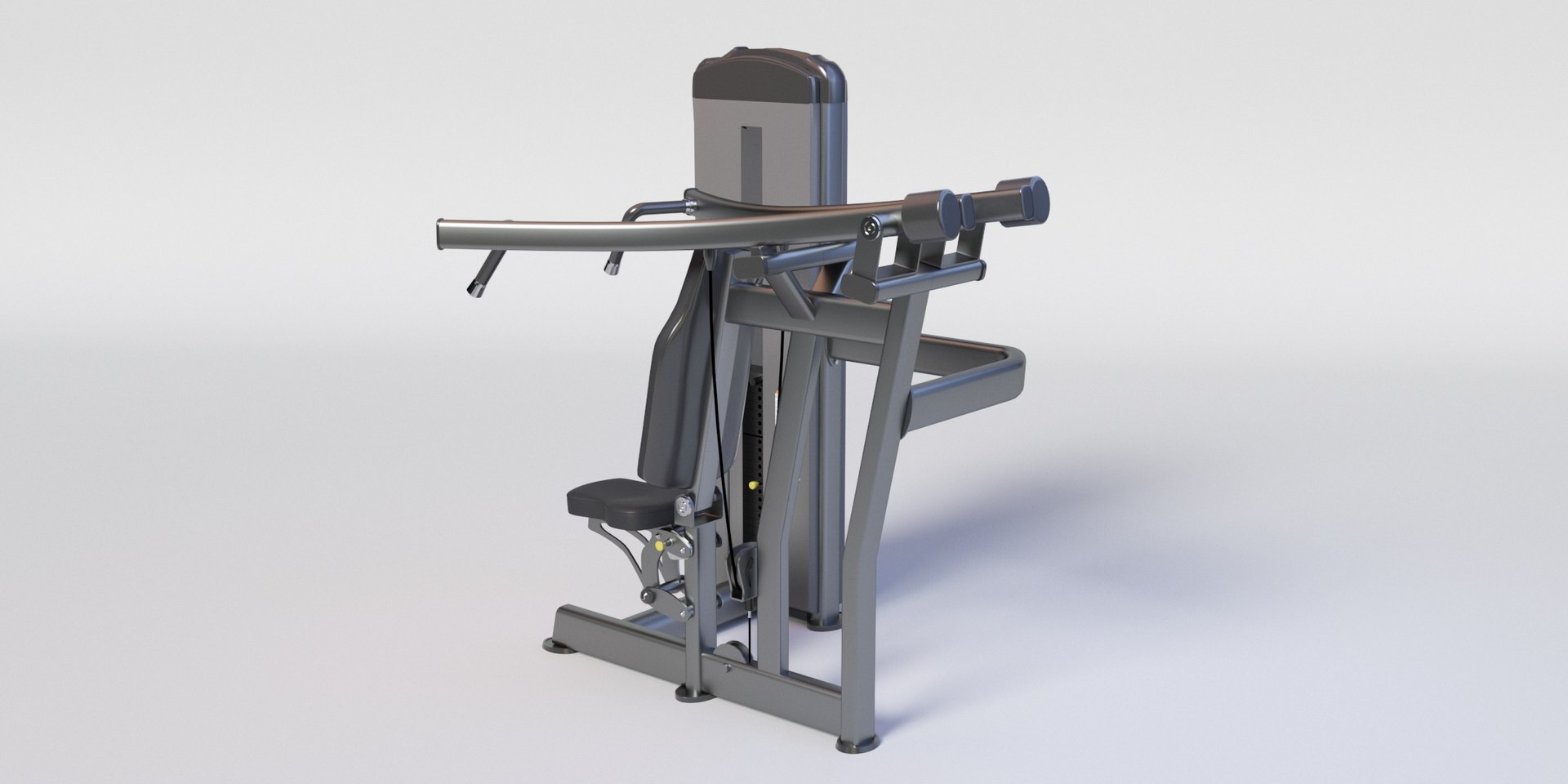 3D FUSE XL SHOULDER PRESS Low Poly 3D Gym Equipment Model - TurboSquid ...