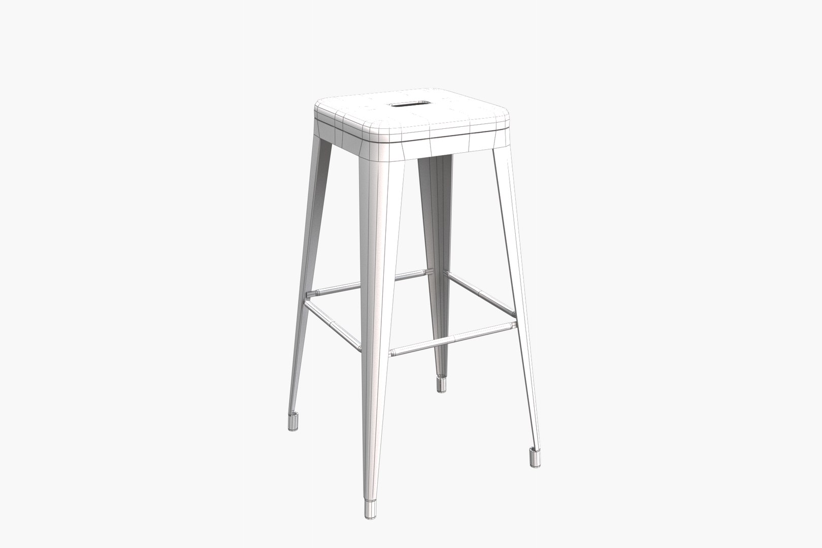 3D Metal Stool - TurboSquid 1915420