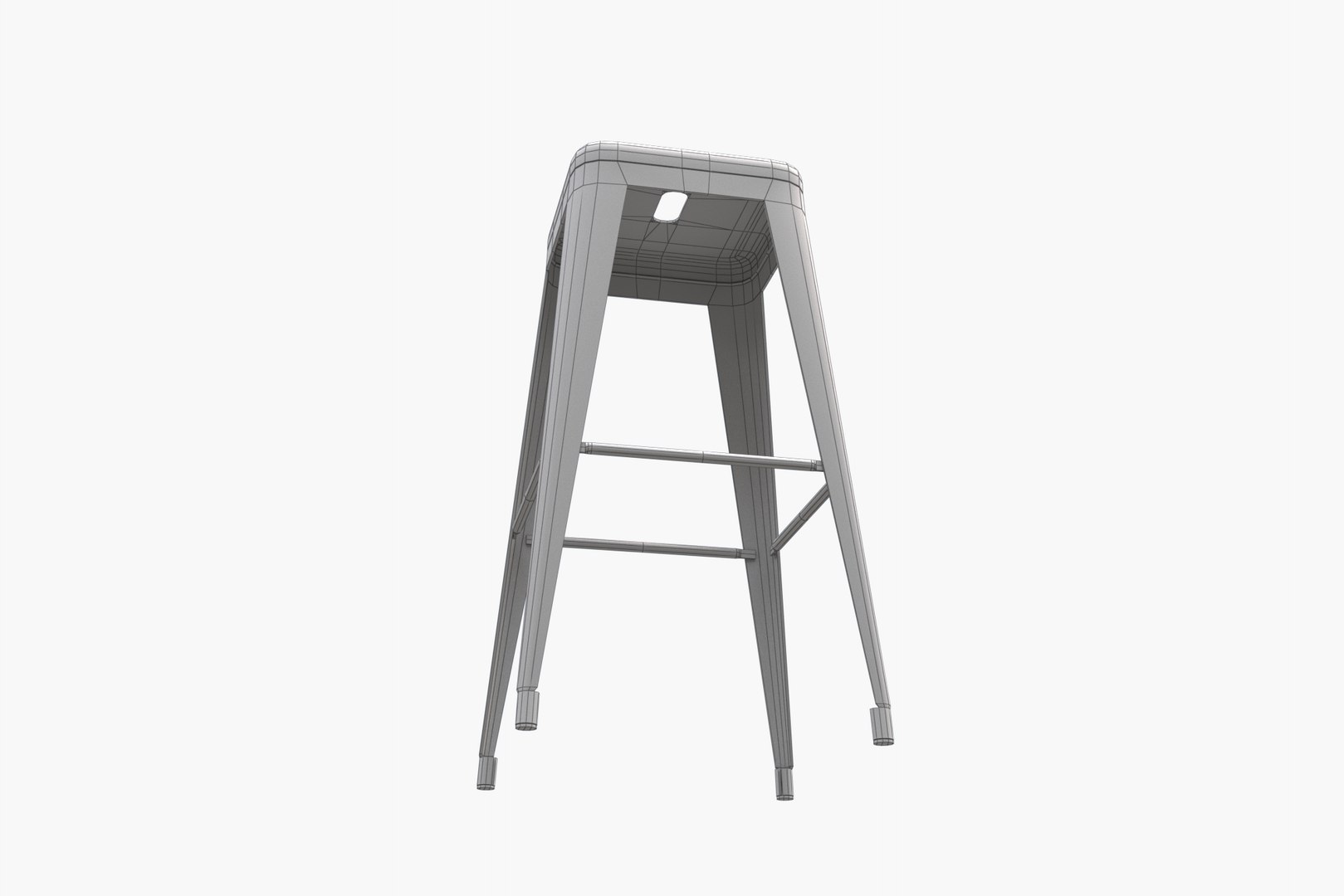 3D Metal Stool - TurboSquid 1915420