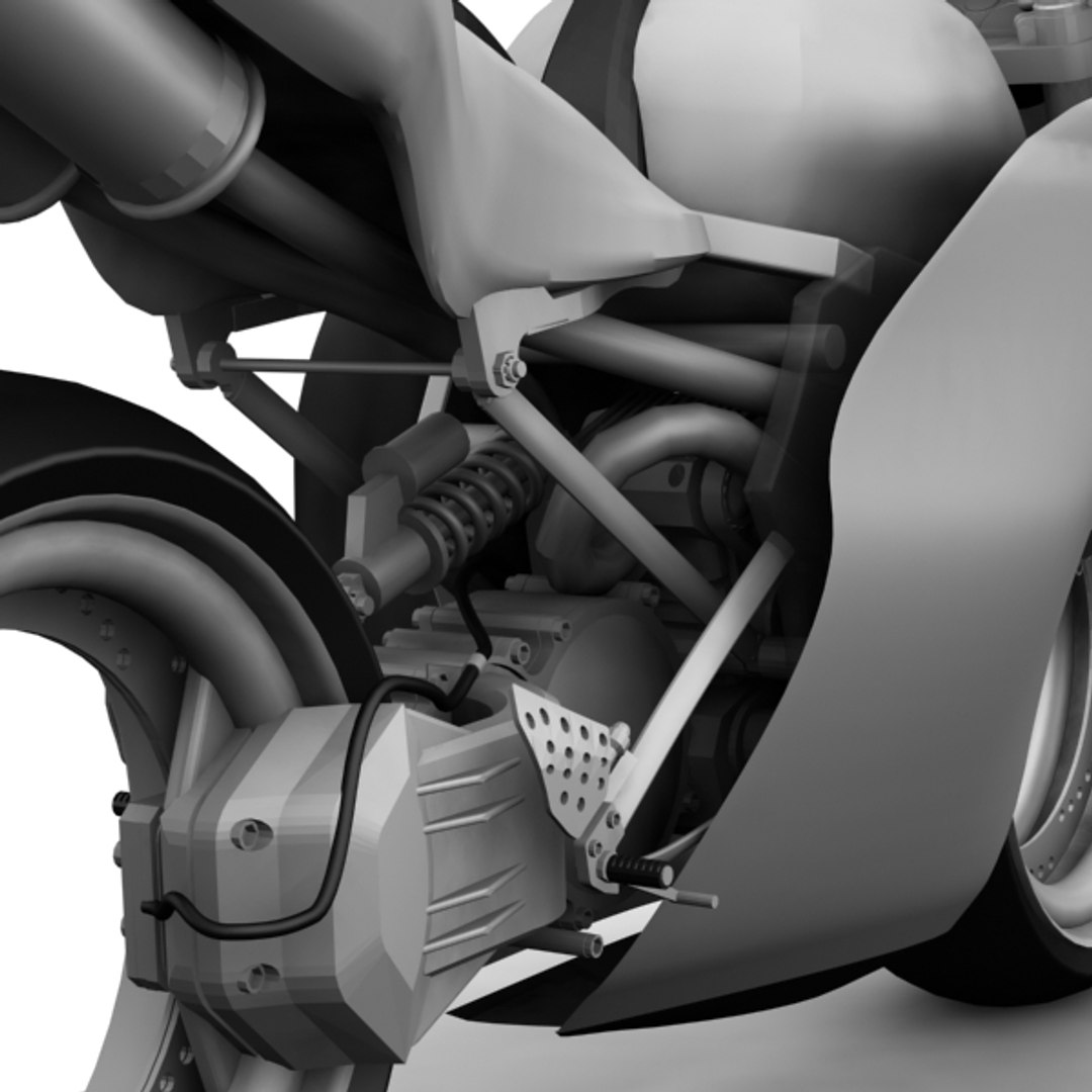 3d concept motorbike