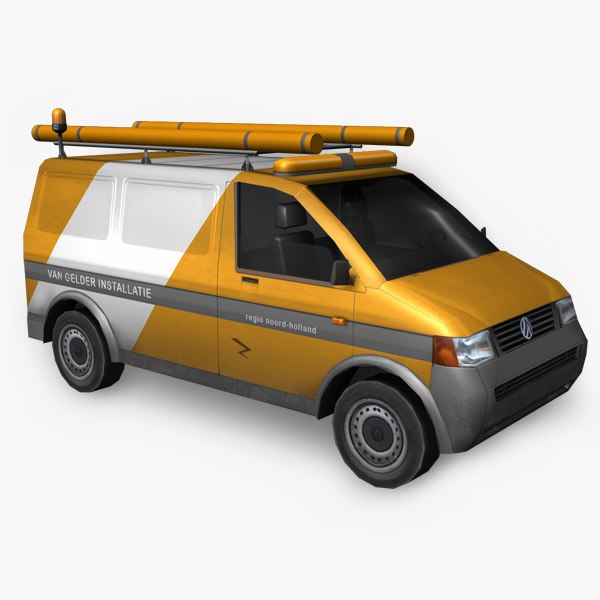 volkswagen service van 3d model