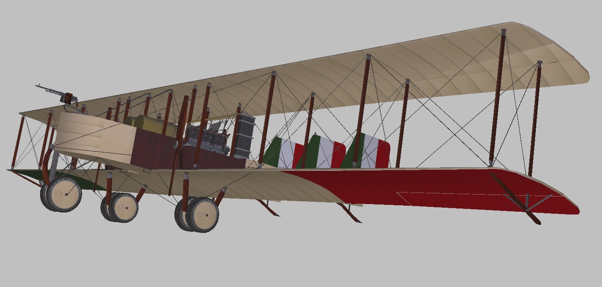 3D Caproni Bomber Model - TurboSquid 1201963
