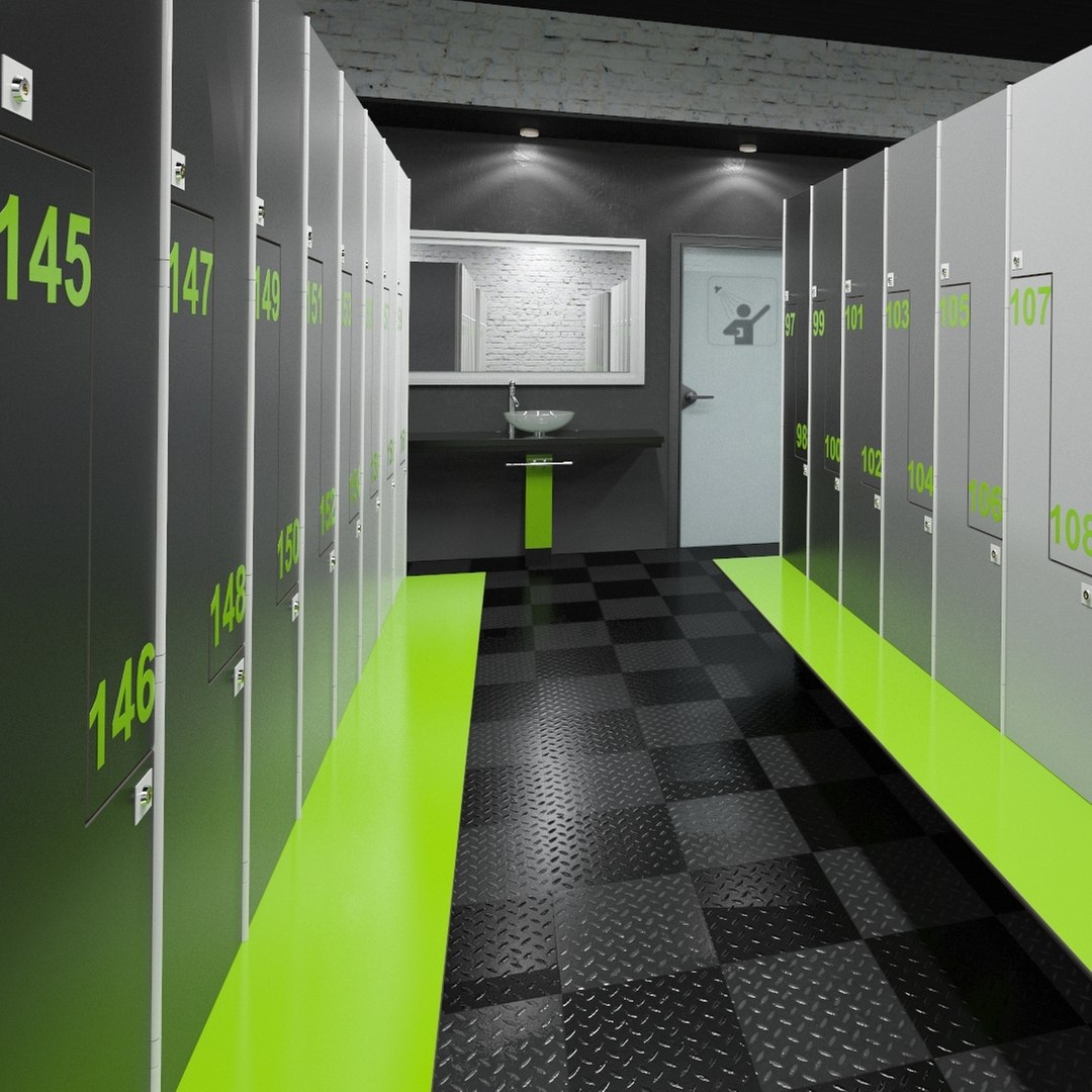 3D Locker Room 7 - TurboSquid 2014479