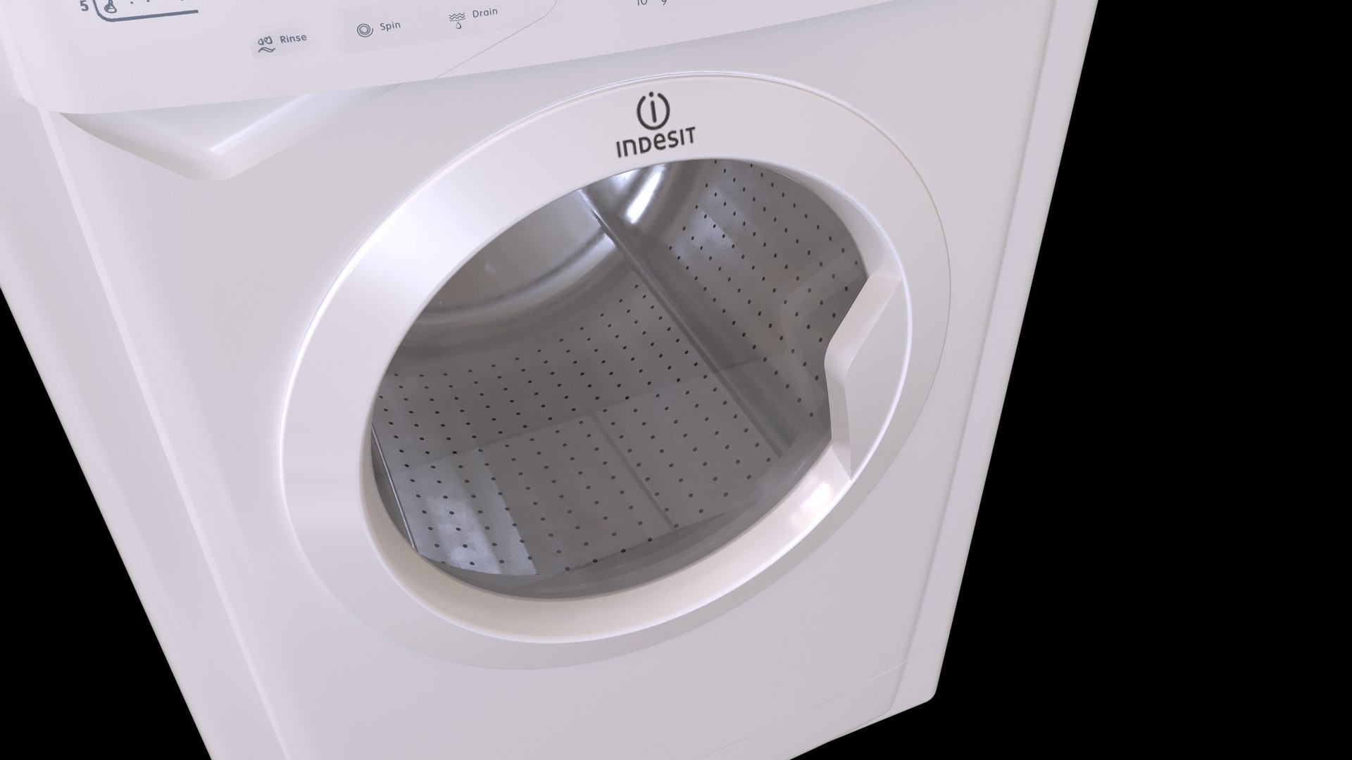 Indesit Washing Machine 3D Model - TurboSquid 1539271