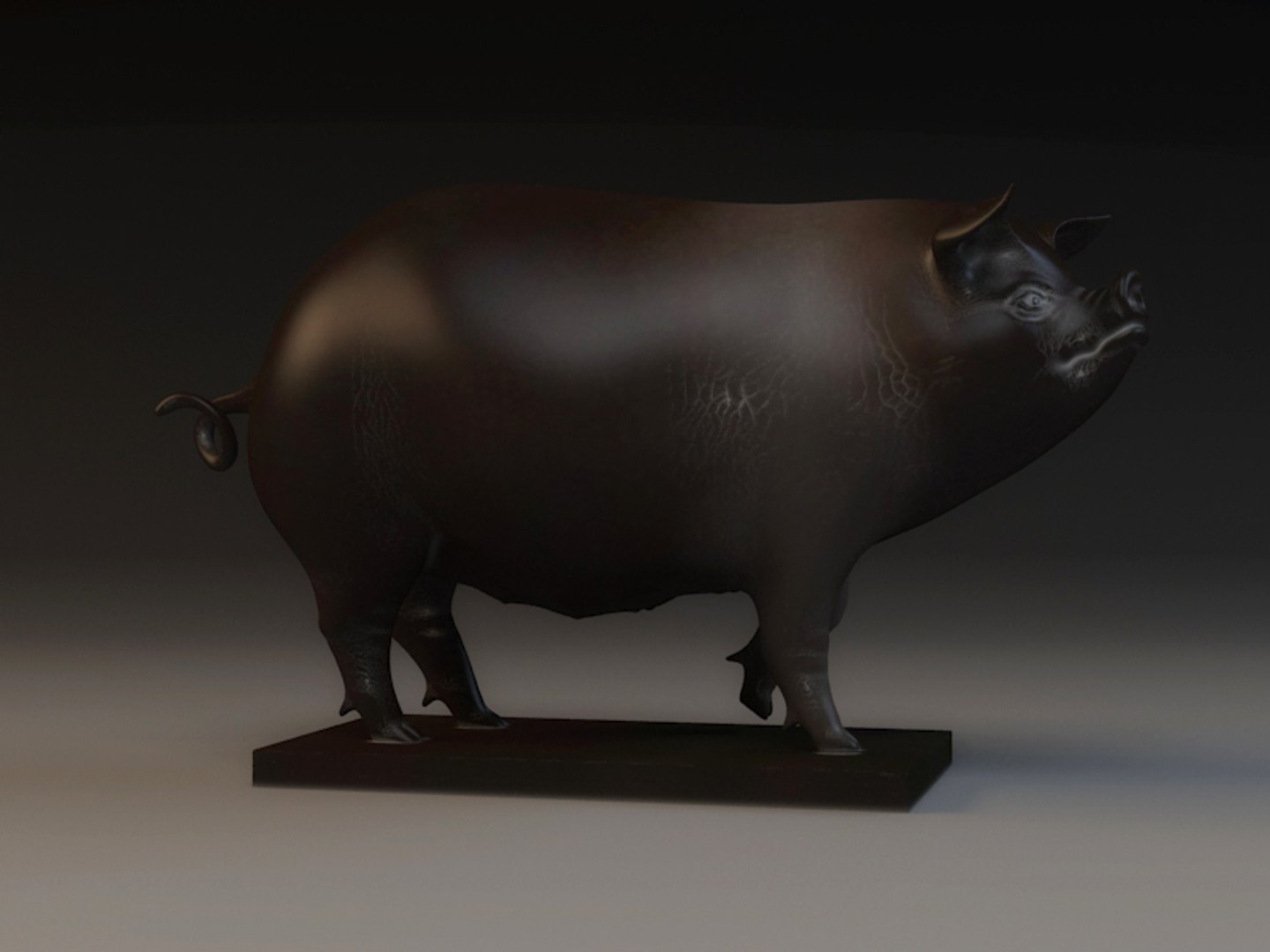 Pig Sculpture Animal Decoration 3D - TurboSquid 1637356