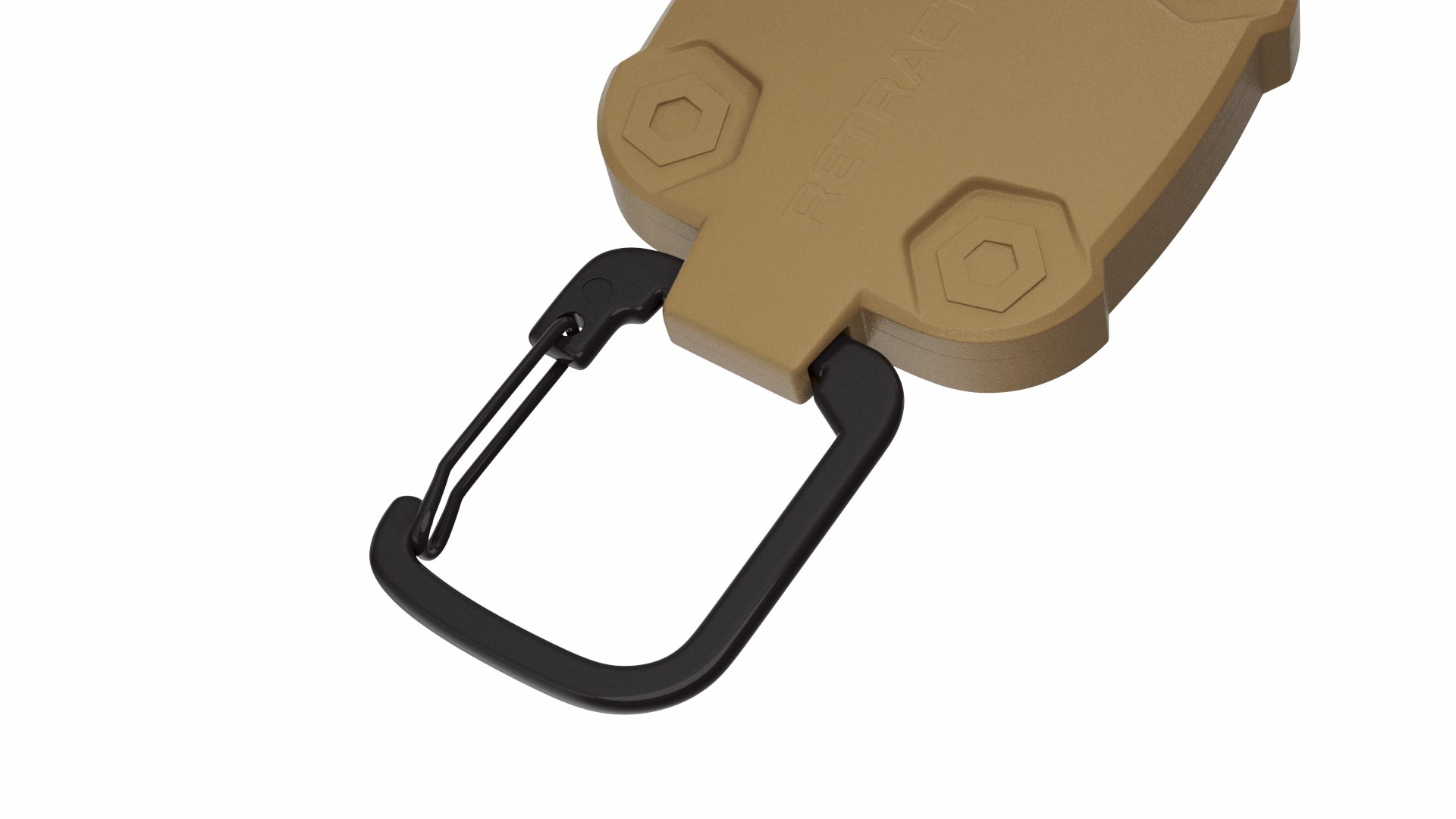 Belt Clip With Key Reel Brown 3D Model - TurboSquid 2006695