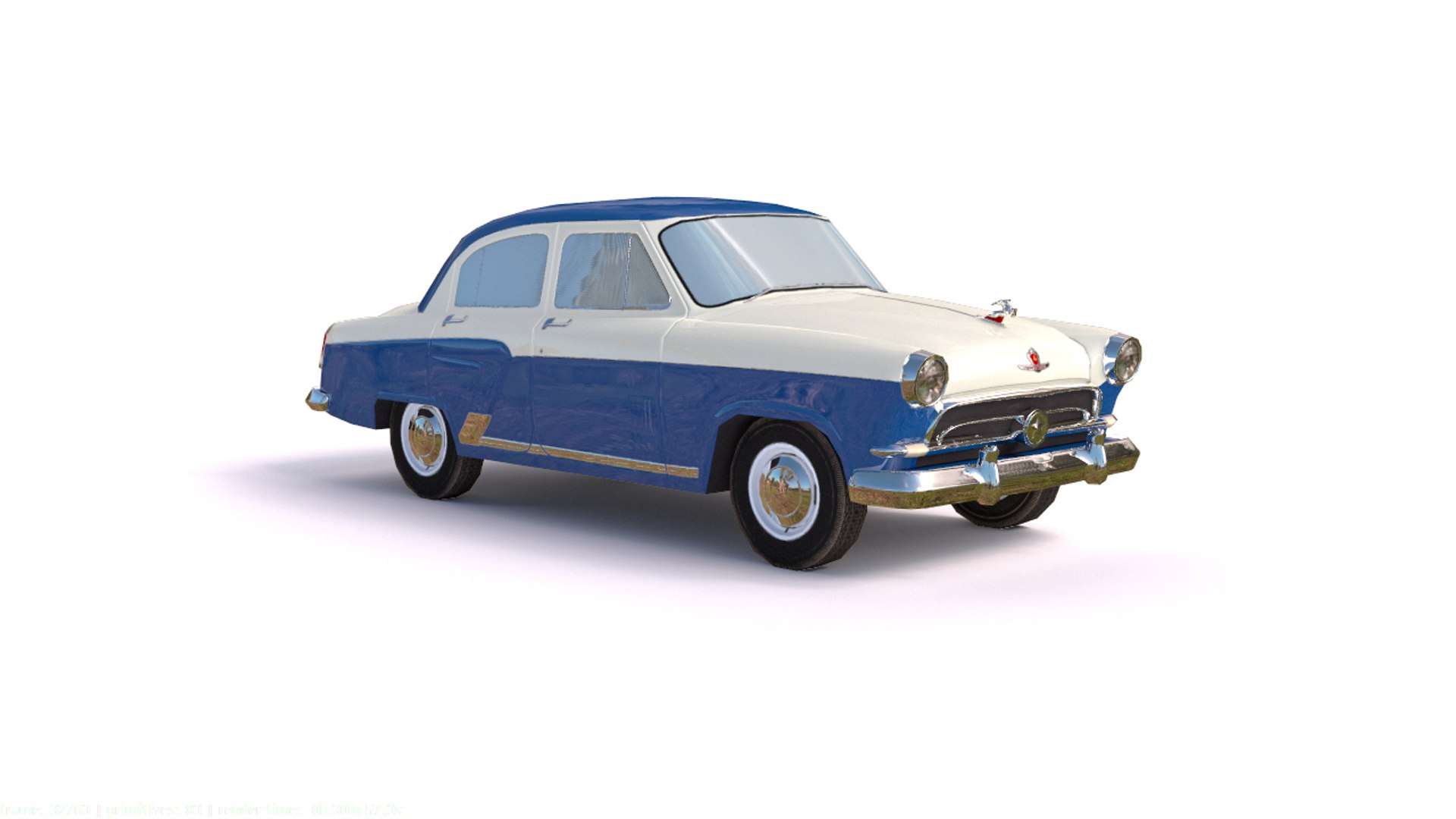 Ussr Gaz-21 Color 5 3d 3ds