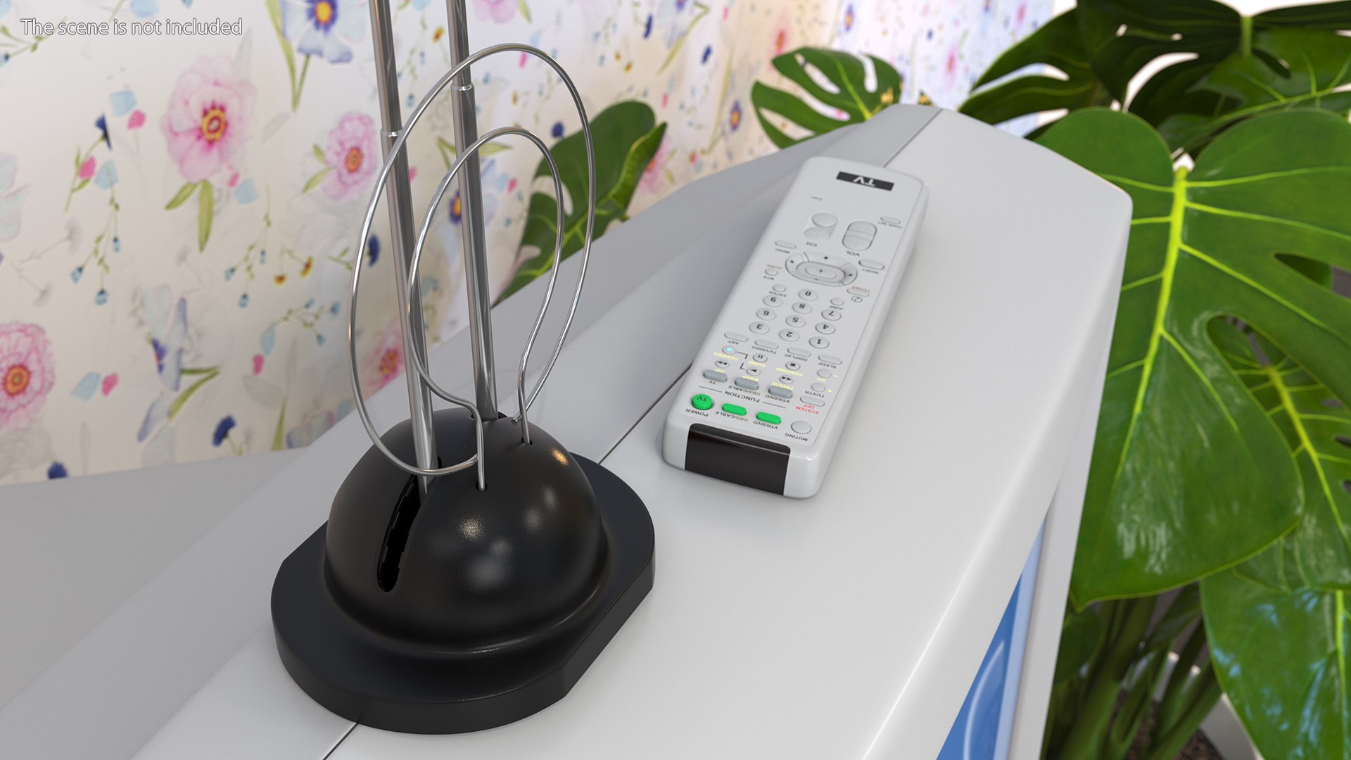 Indoor TV Dual Loop Rabbit Ears Antenna Model - TurboSquid 1772162