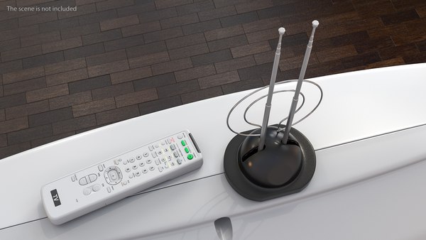 Indoor TV Dual Loop Rabbit Ears Antenna model - TurboSquid 1772162