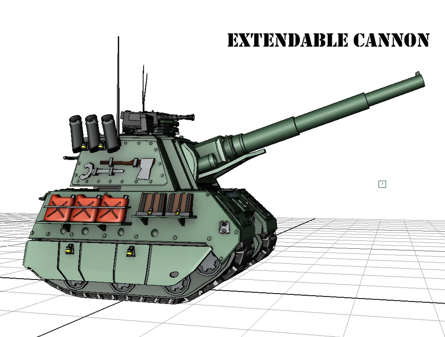 Mini Tank 3d Model
