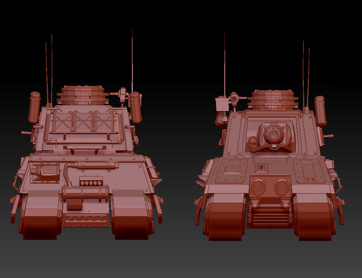 Mini Tank 3d Model