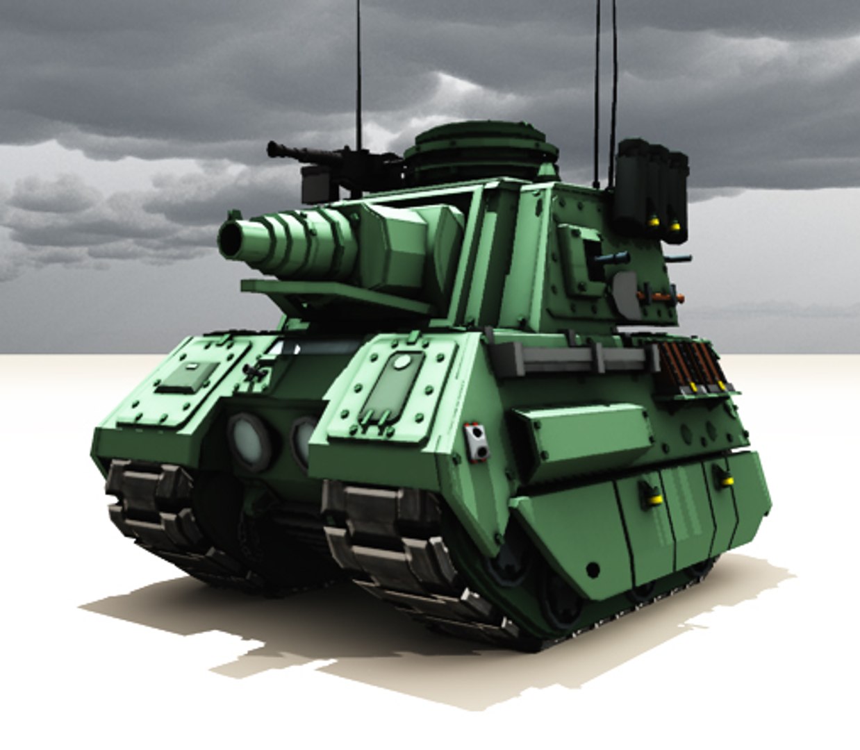 Mini Tank 3d Model