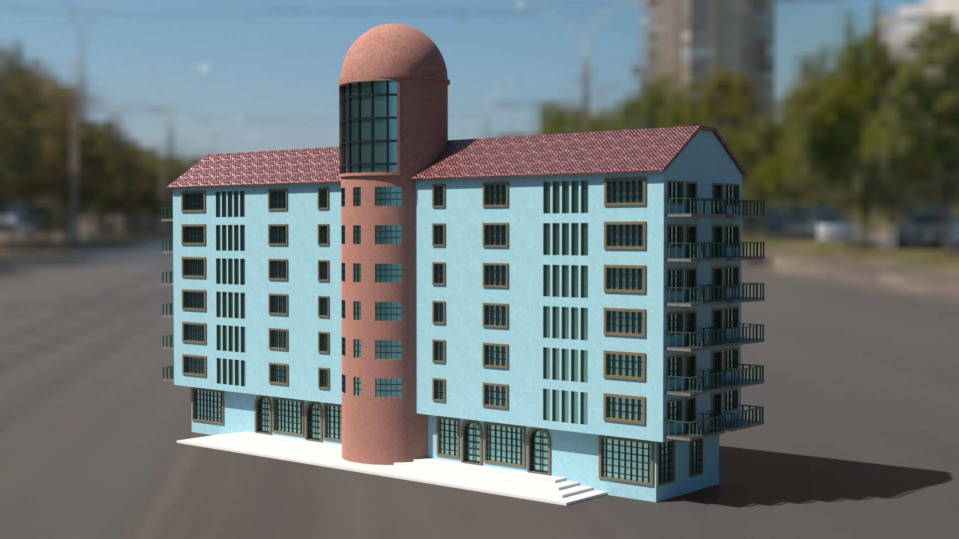 3D Building model - TurboSquid 1883054
